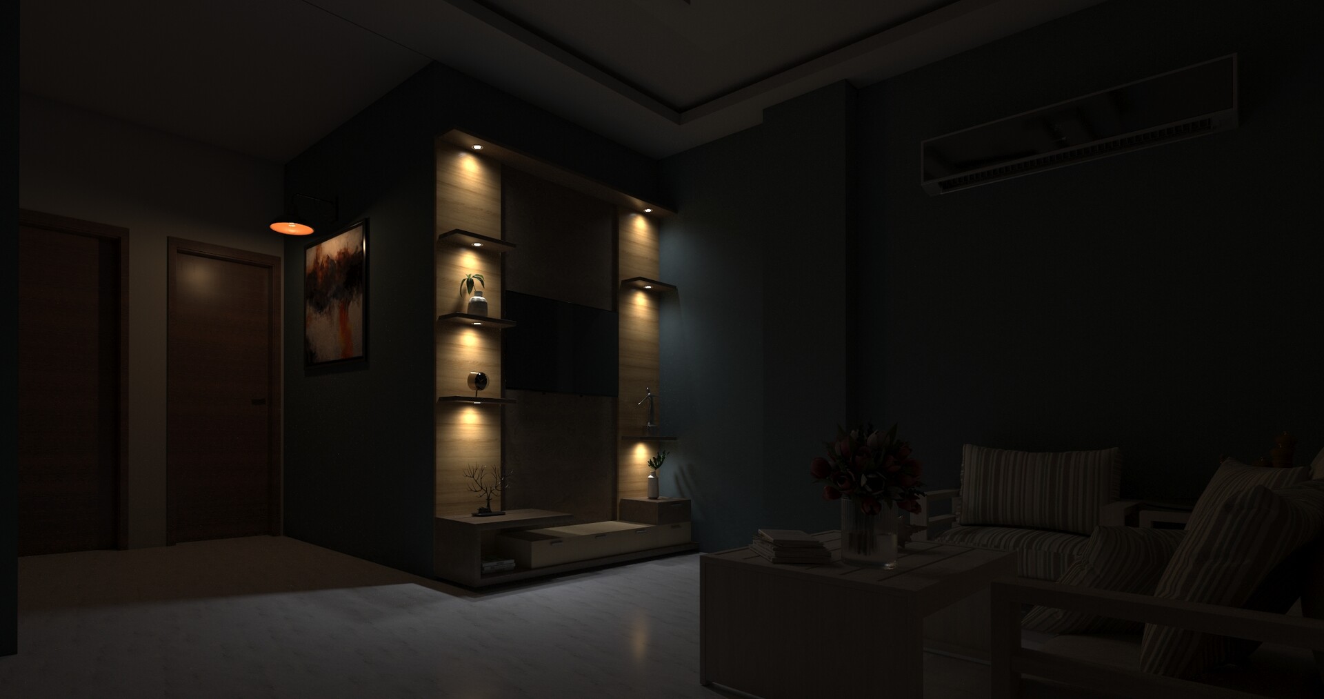 ArtStation - 2 BHK DESIGN IN 3DS MAX AND V-RAY.