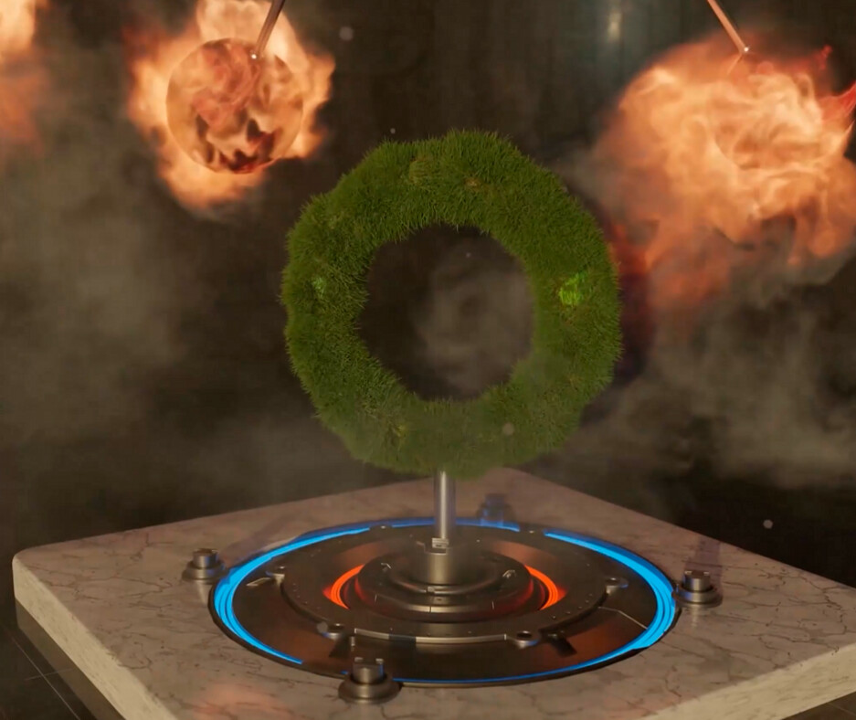 ArtStation - FireBalls and Grass Ring