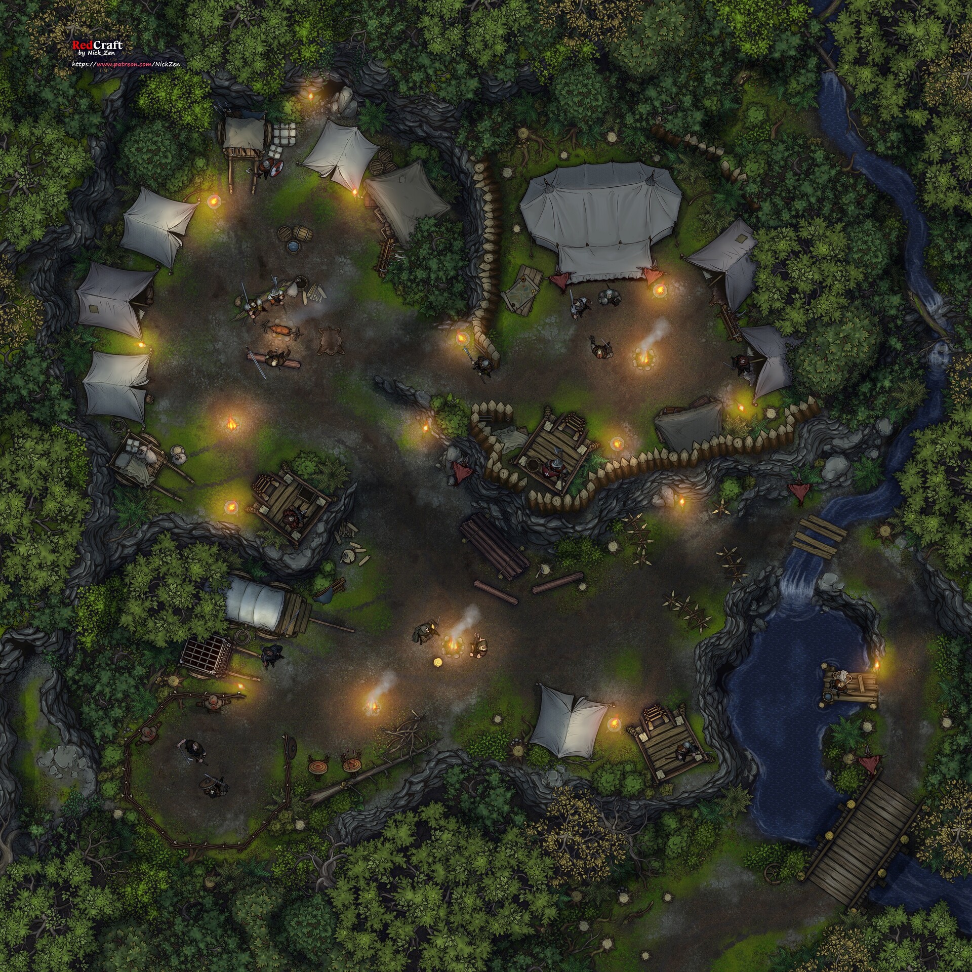 ArtStation - Mercenary camp