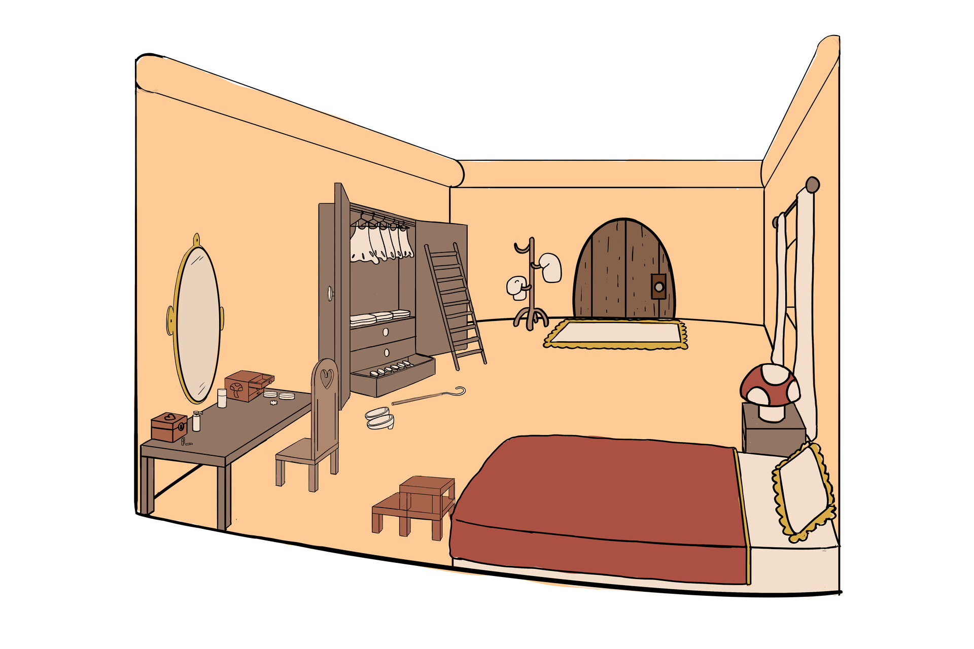 ArtStation - Smurfette's Room