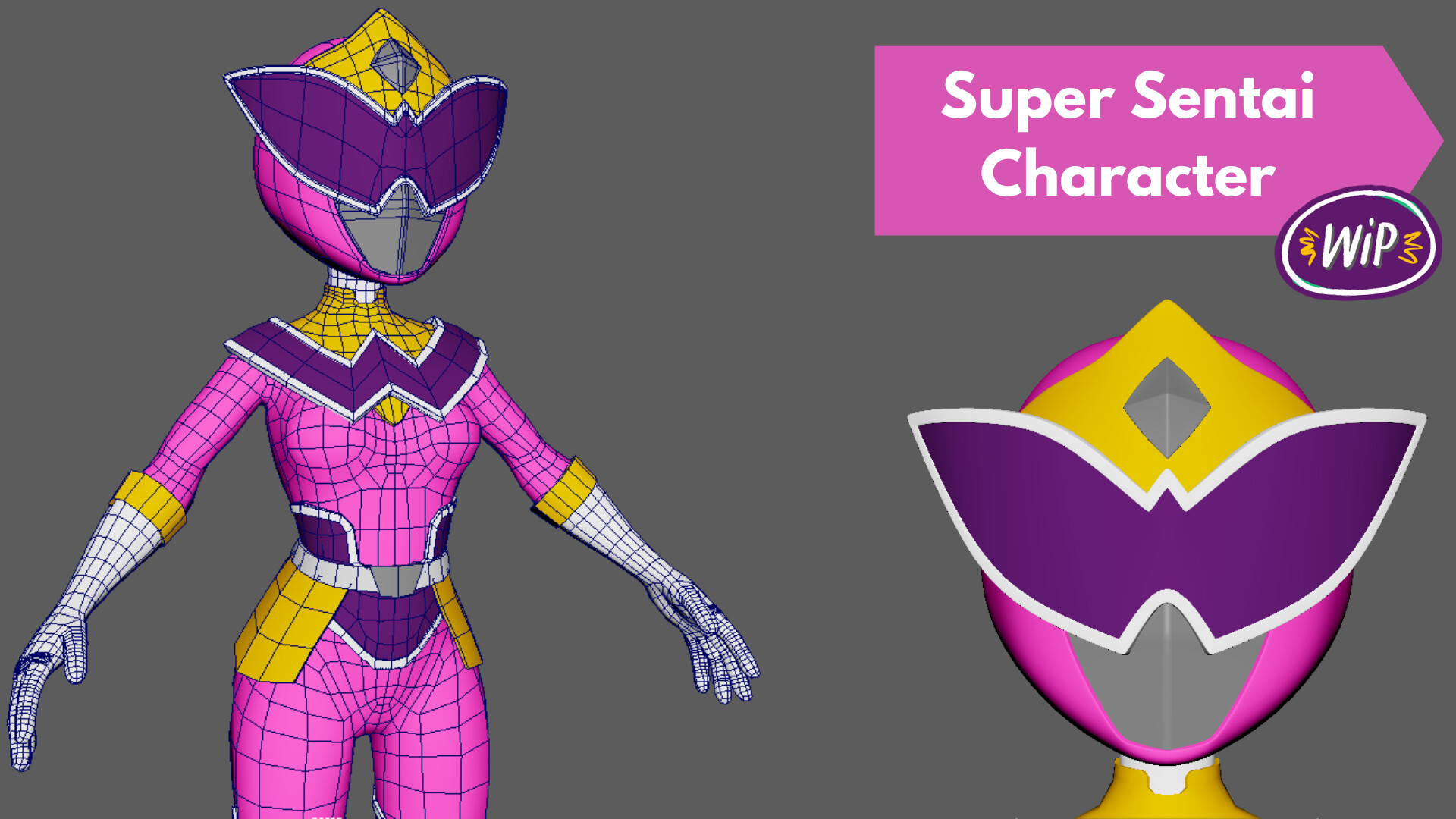 ArtStation - Super Sentai WIP