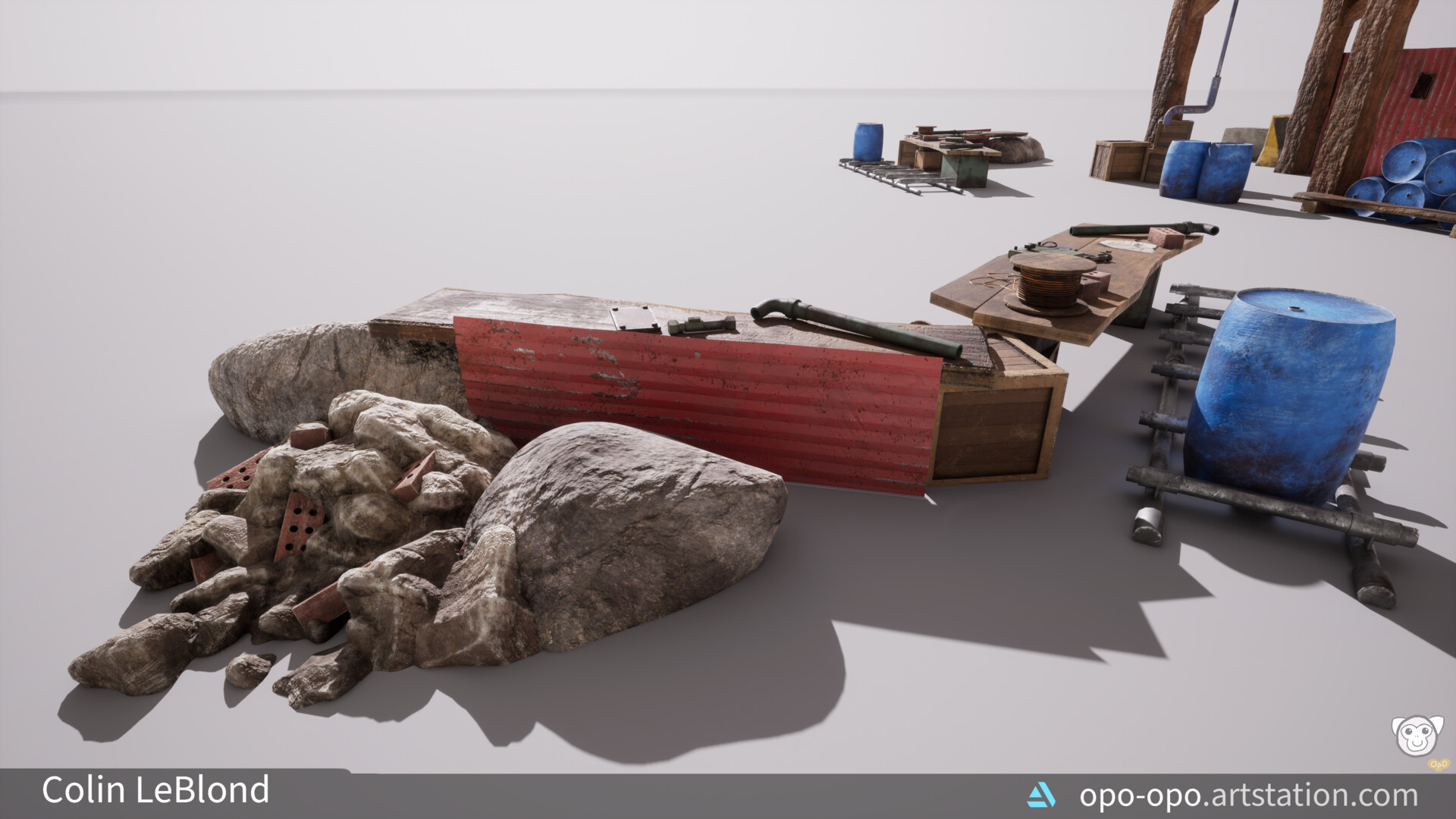 Colin LeBlond - Post Apocalyptic Game Jam Assets