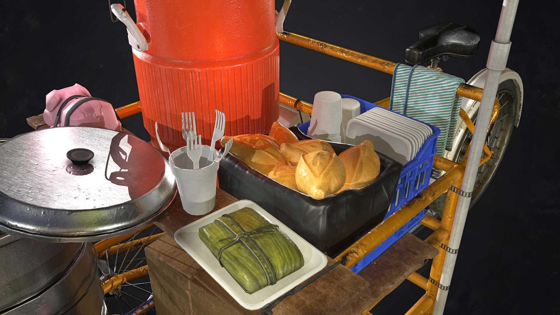 Diego Herrera Sosa - Tamales Bike Game Prop Asset