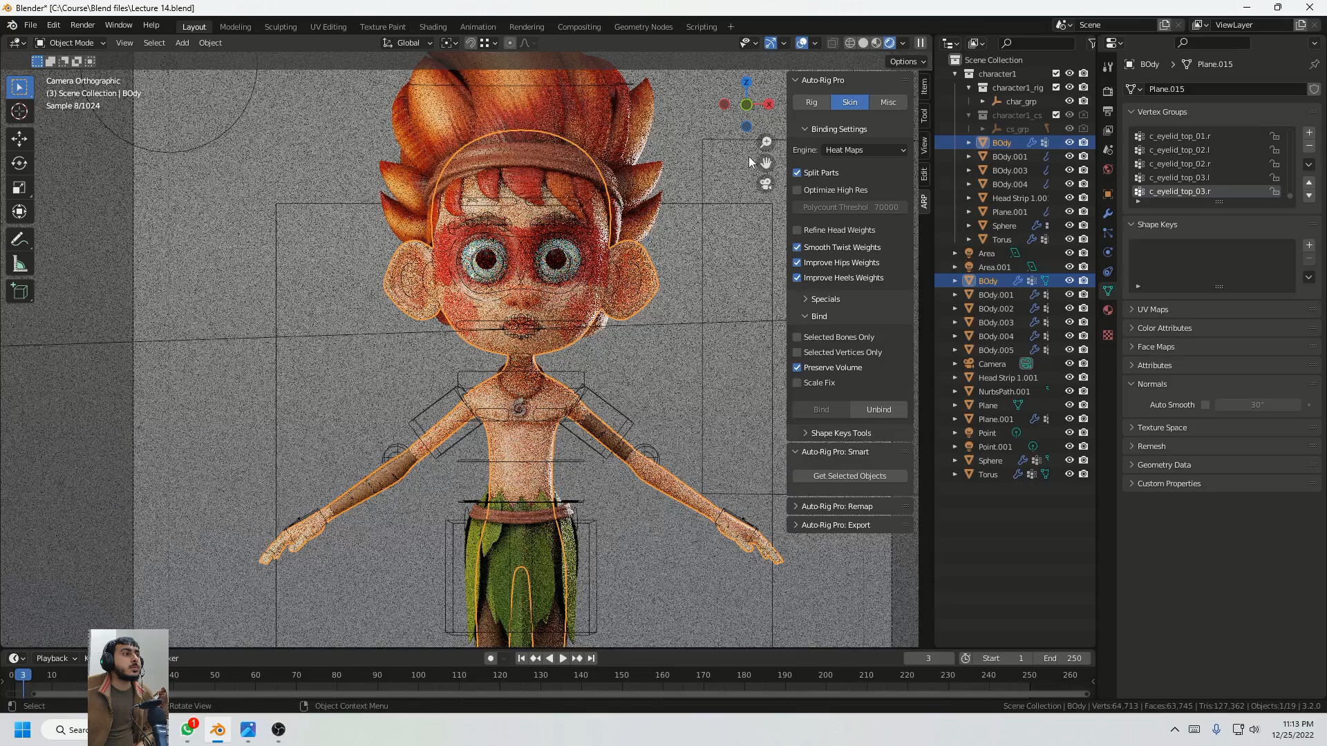 Wing fox - 3D Character Modelling in Blender from Scratch to Advance