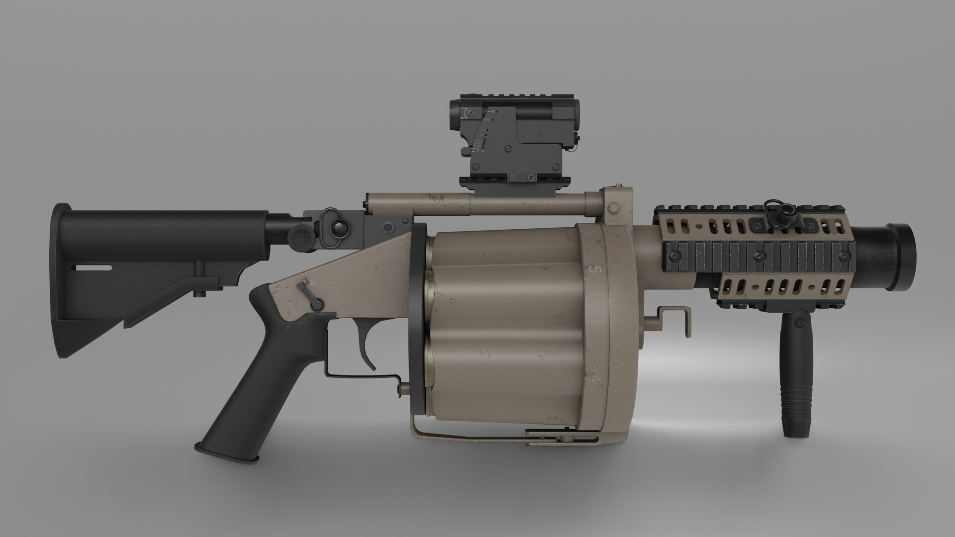 ArtStation - M32 Grenade Launcher