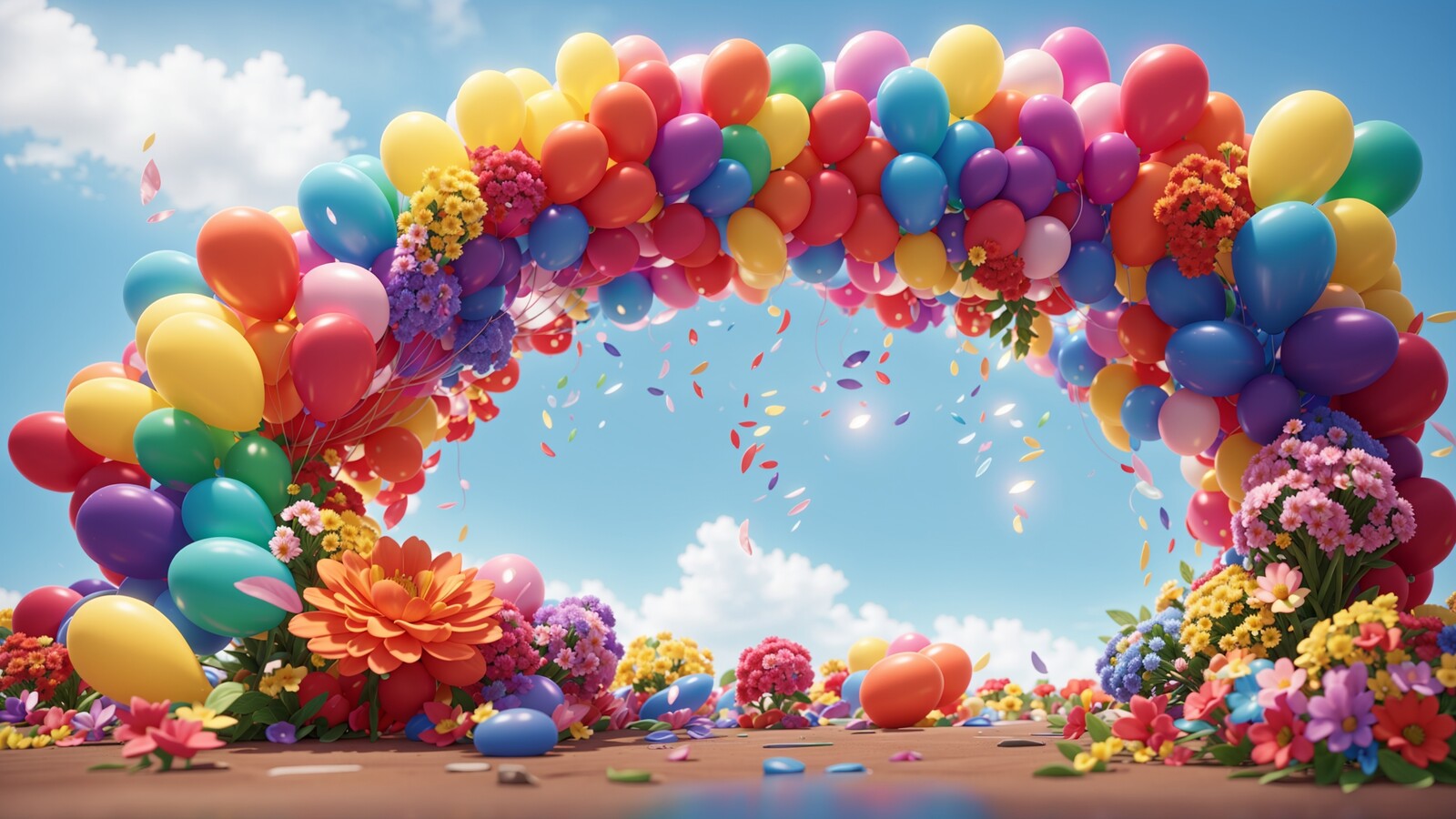 Delia Wright - Colorful Floating Balloons