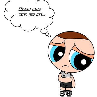 Powerpuff Girls Bubbles Mad