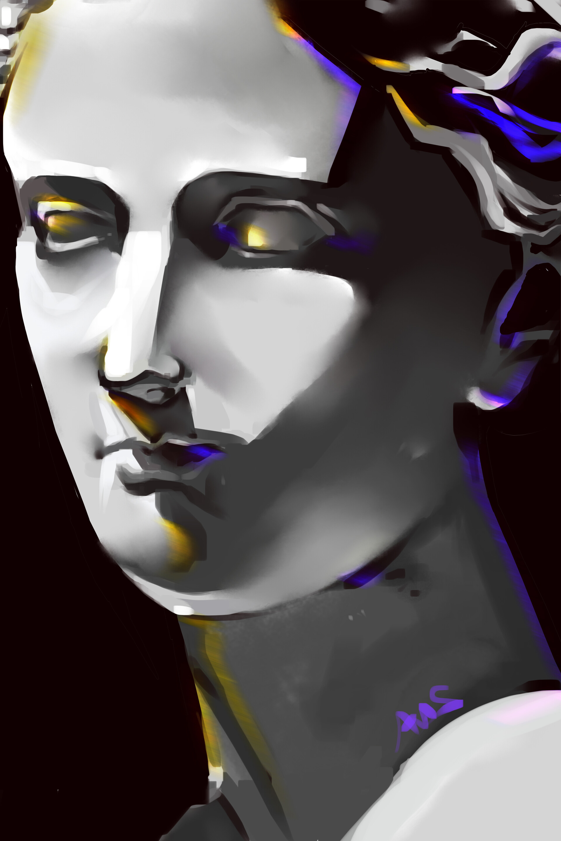 ArtStation - Sculpture painting exercise 2