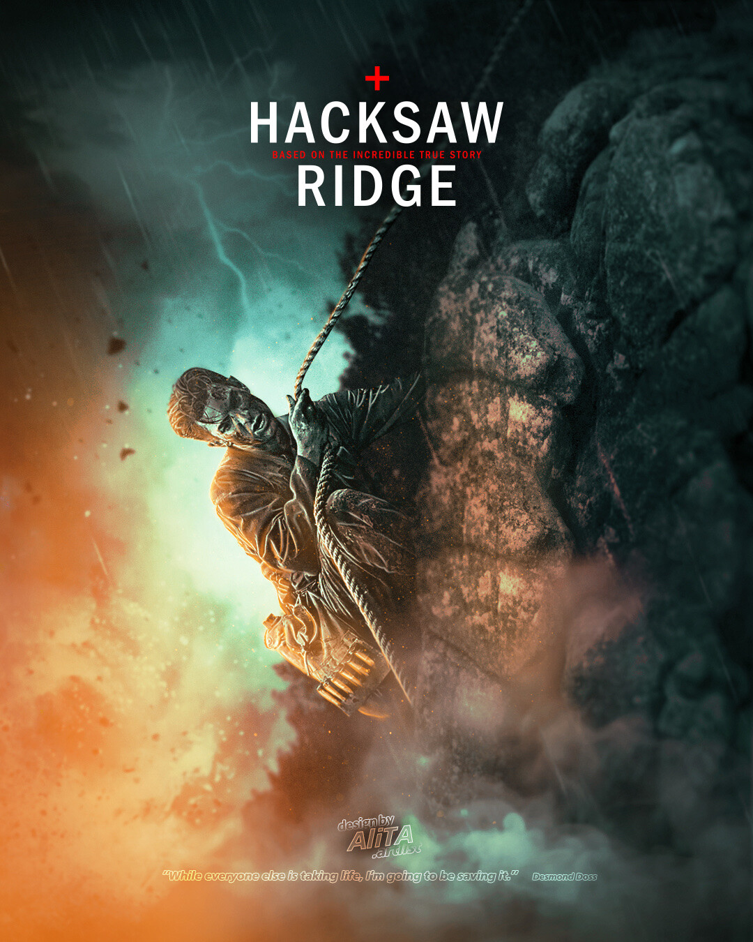 ArtStation - “Hacksaw Ridge” Film Poster