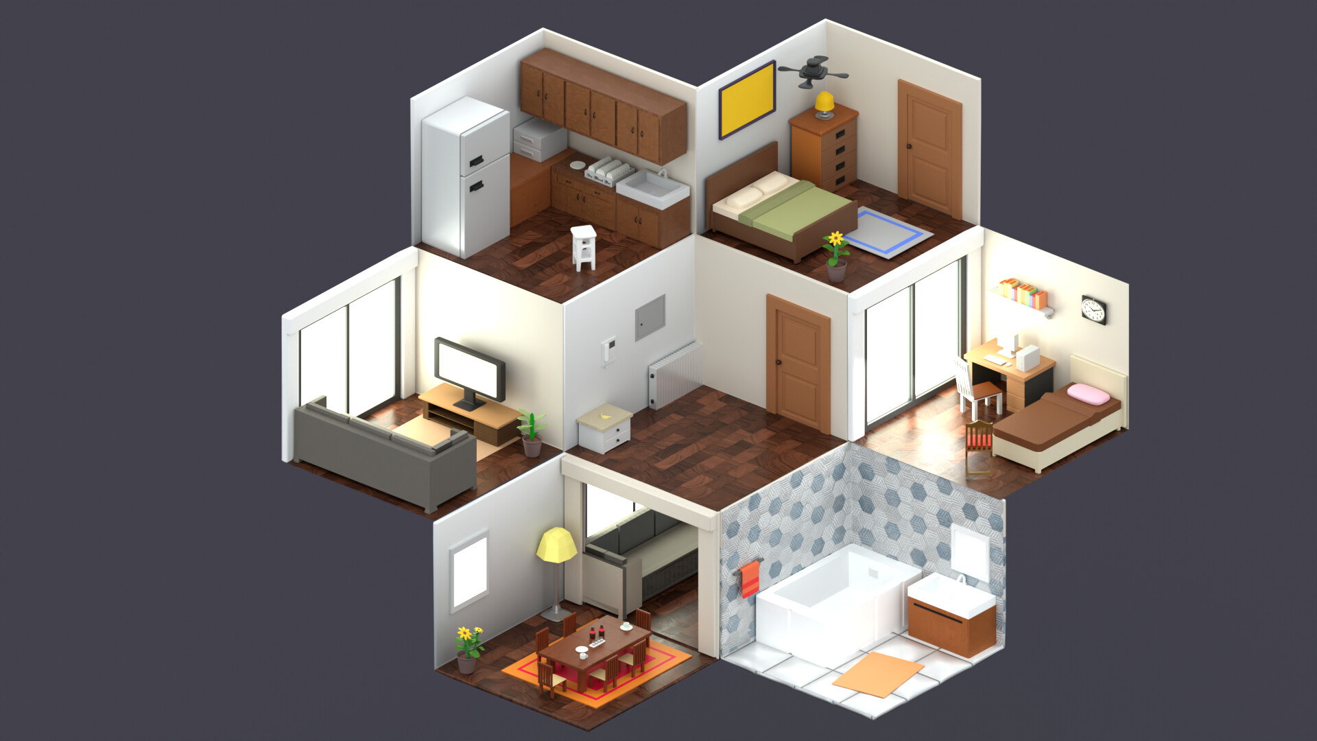 ArtStation - Isometric house