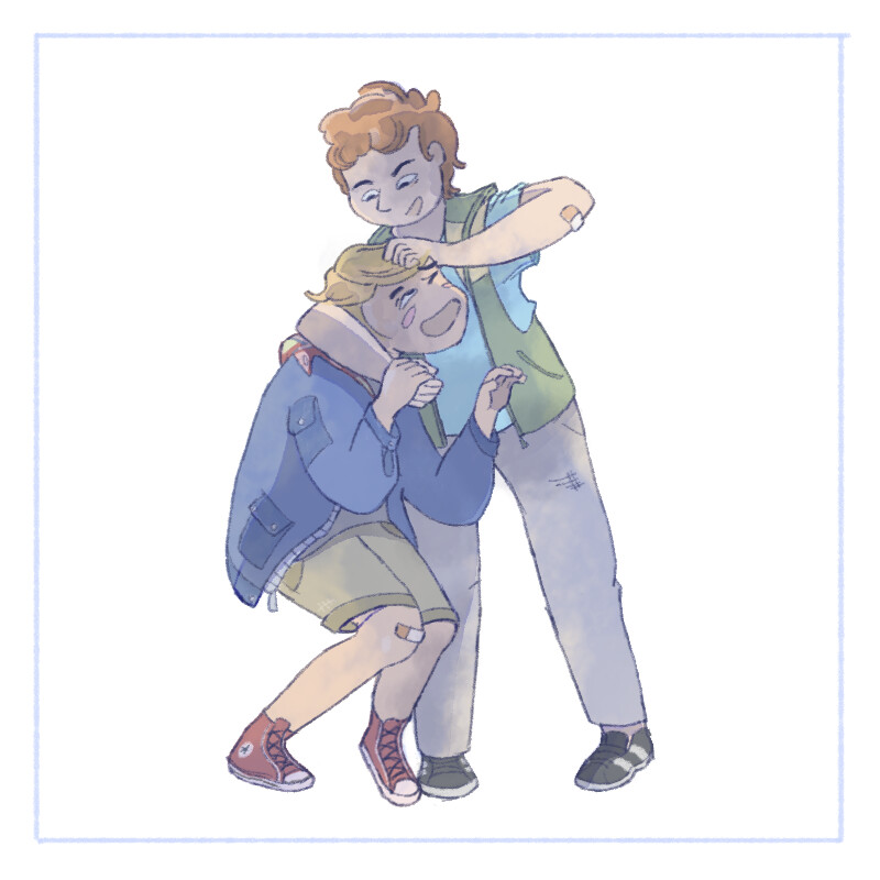 ArtStation - Series of people hugging