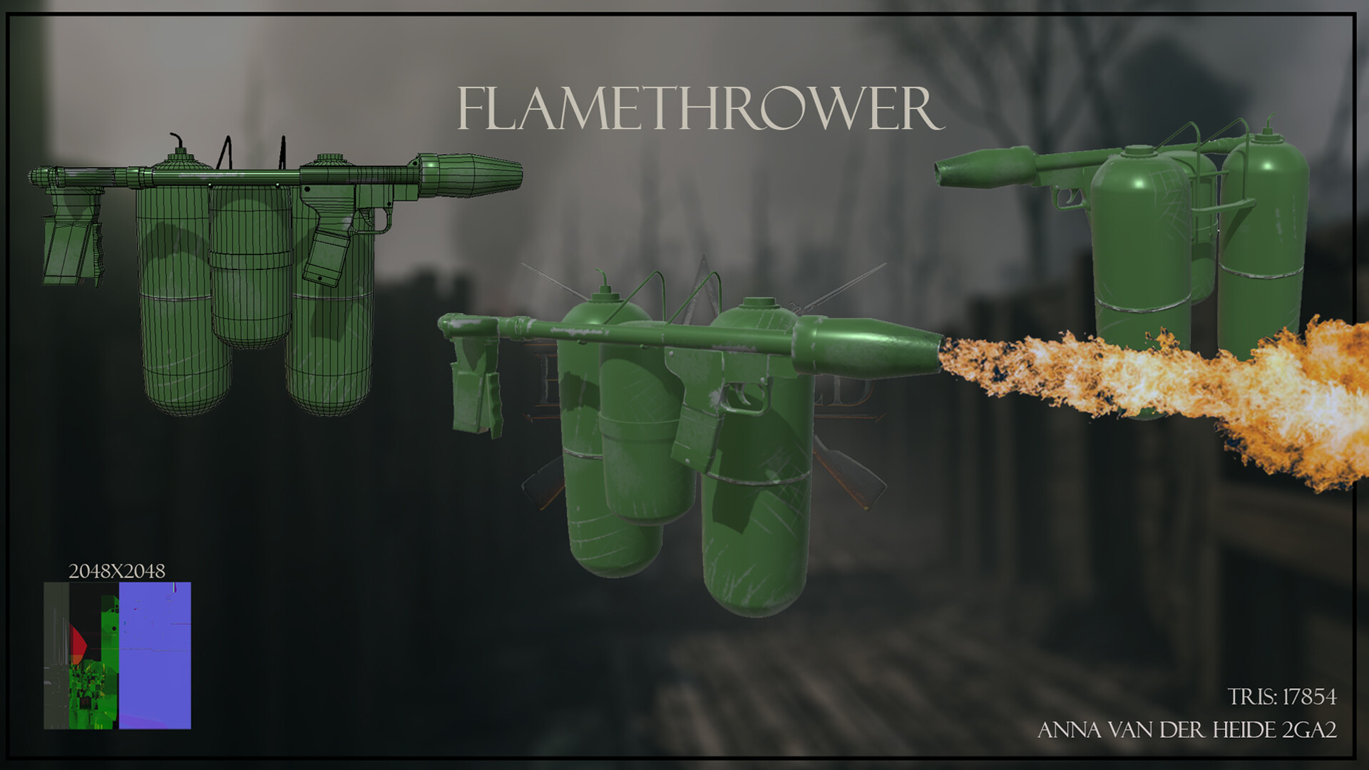 ArtStation - Flamethrower Model