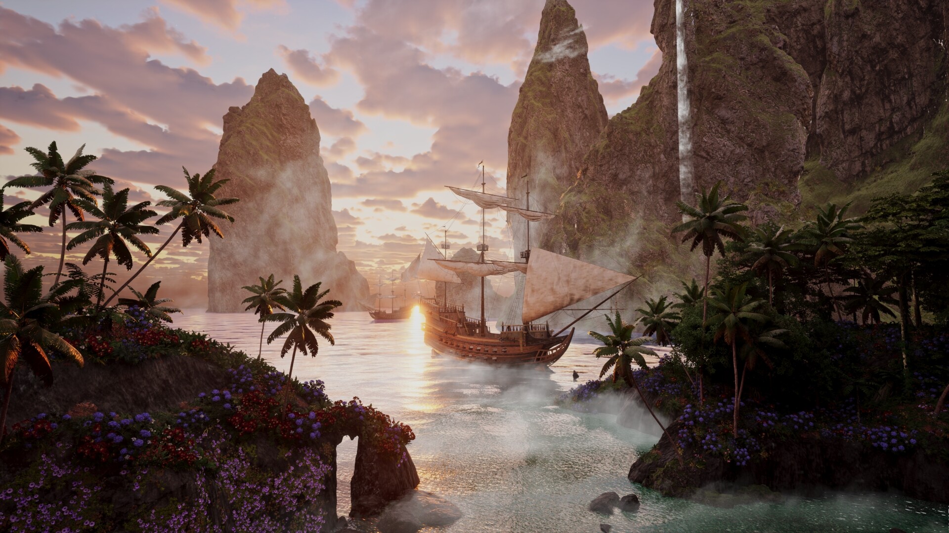 ArtStation - Sailing ships in the rain