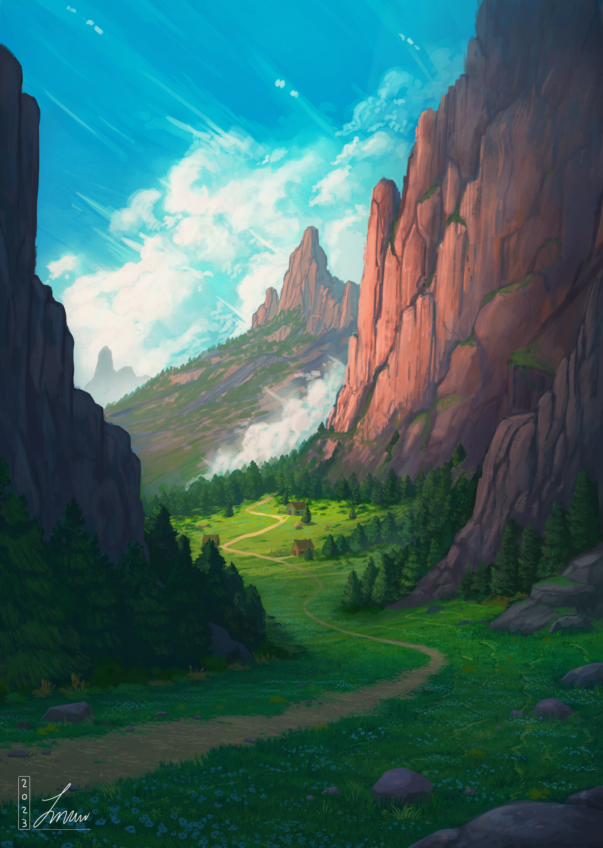 ArtStation - Pine Ridge Peaks