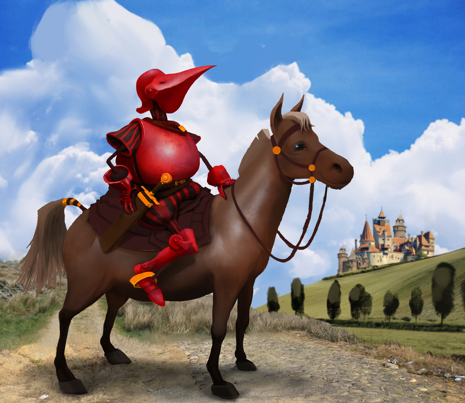 ArtStation - The Red Knight