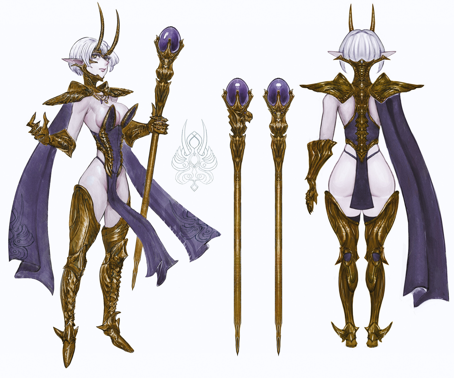 ArtStation - White Dragon Sorceress