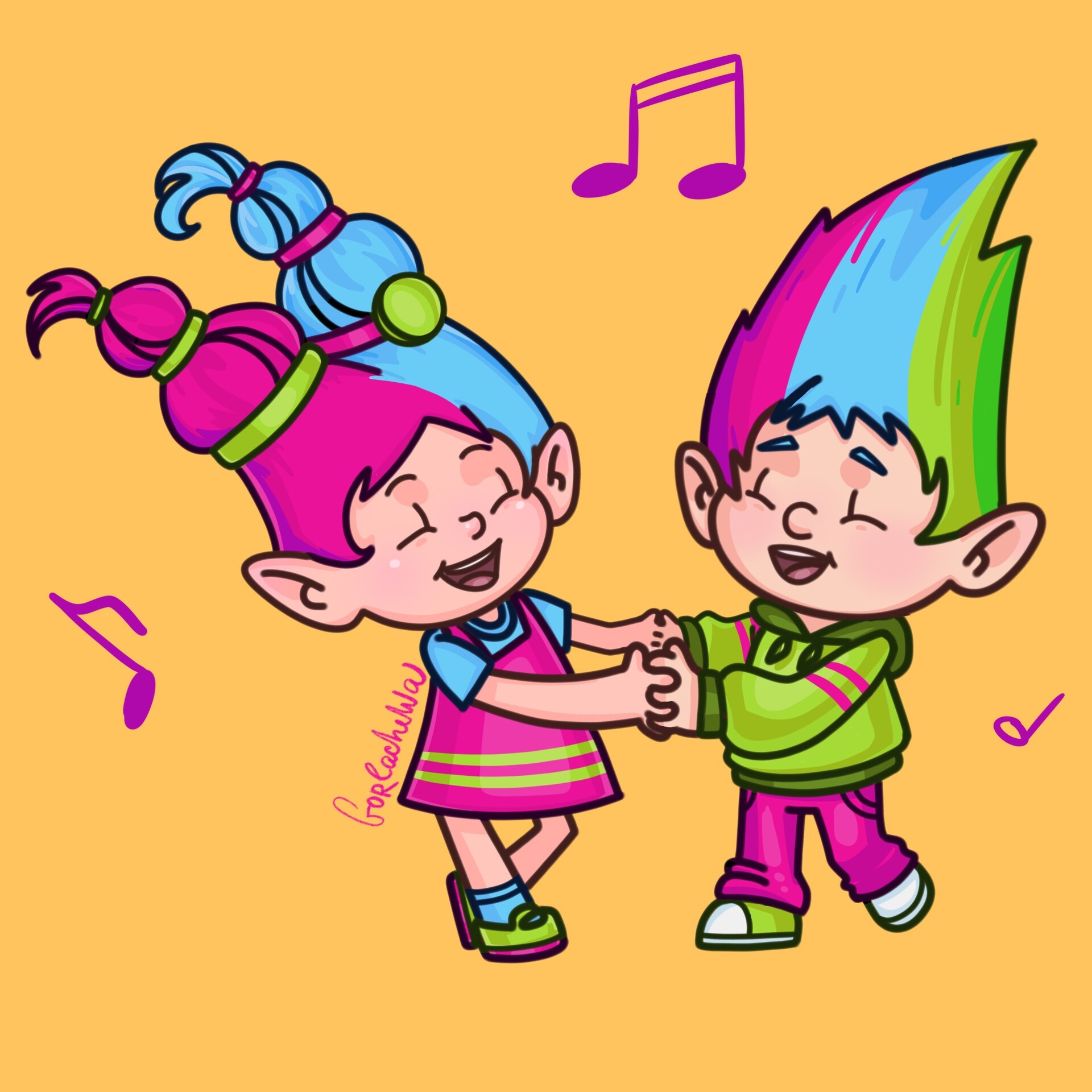 ArtStation - Elves dance