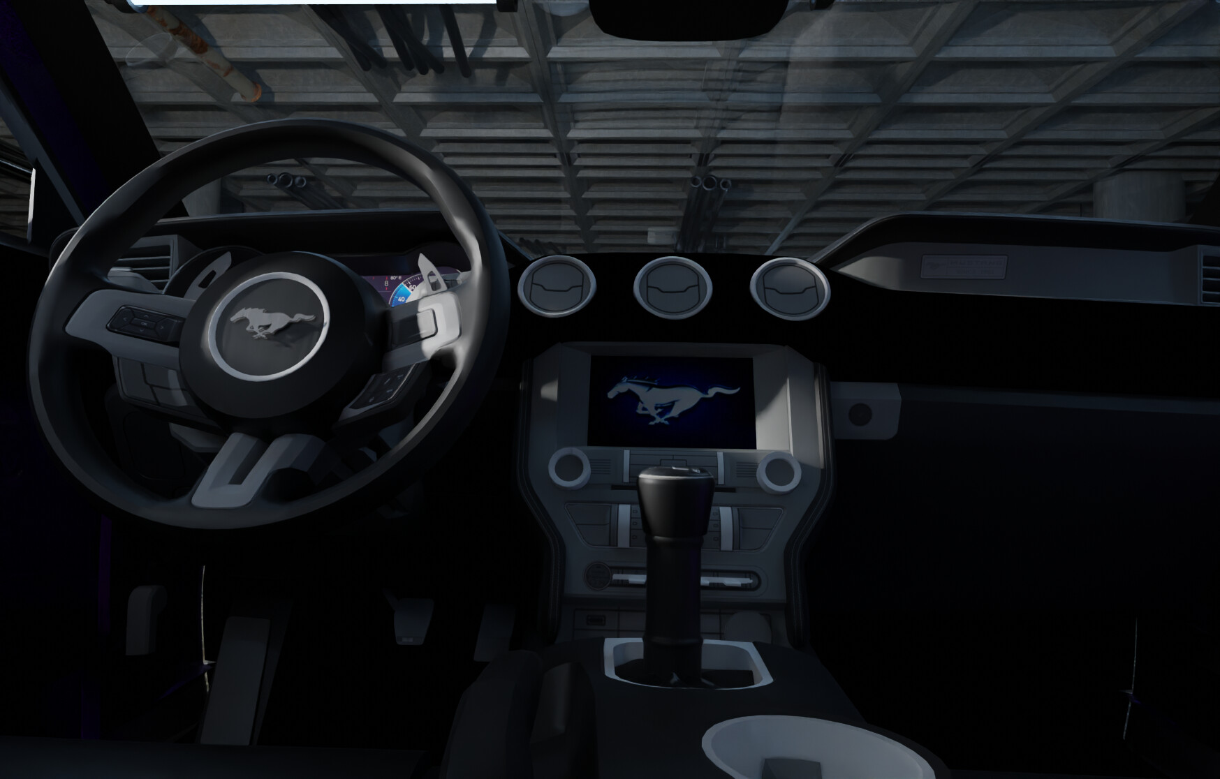 Need For Speed Movie Mustang Interior