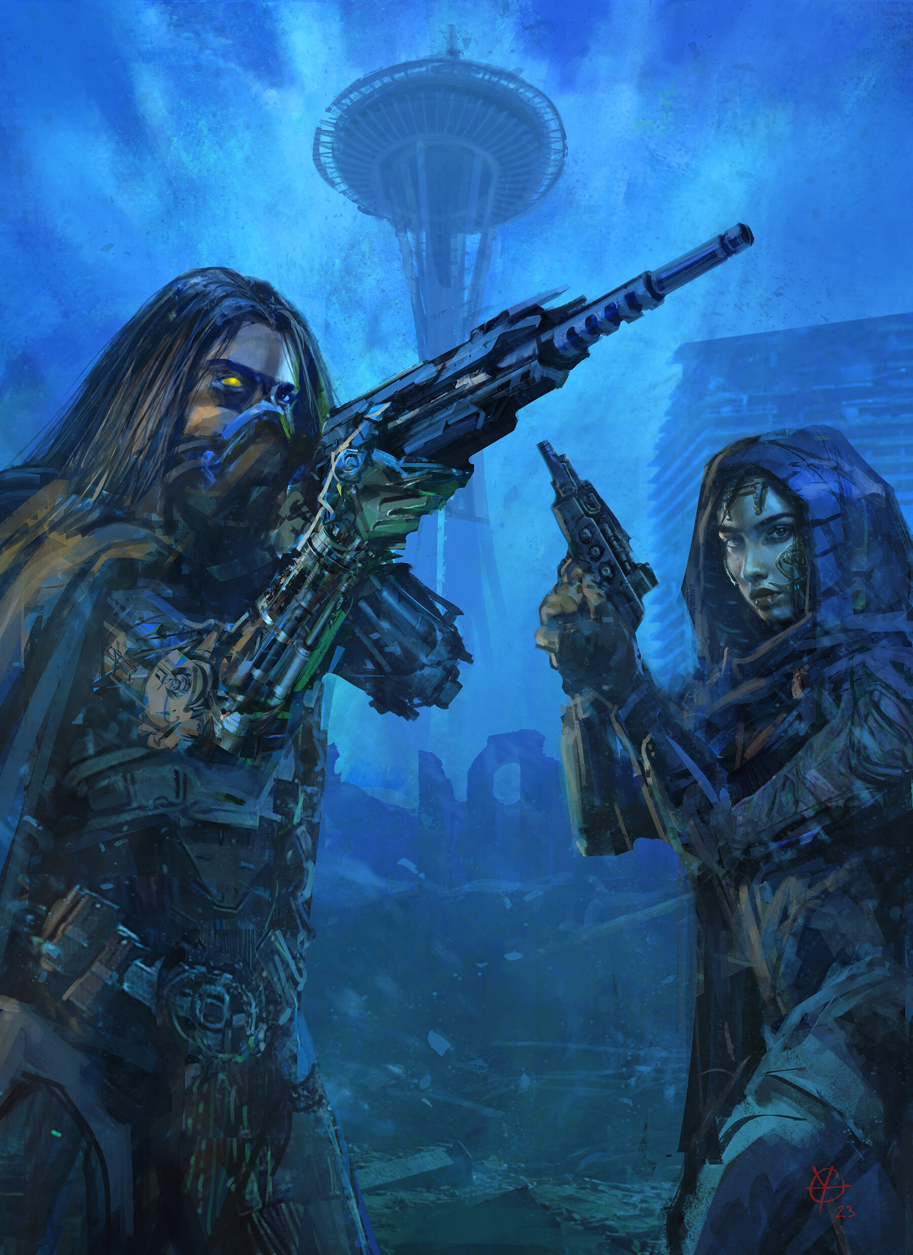 ArtStation - Trace War comic book cover