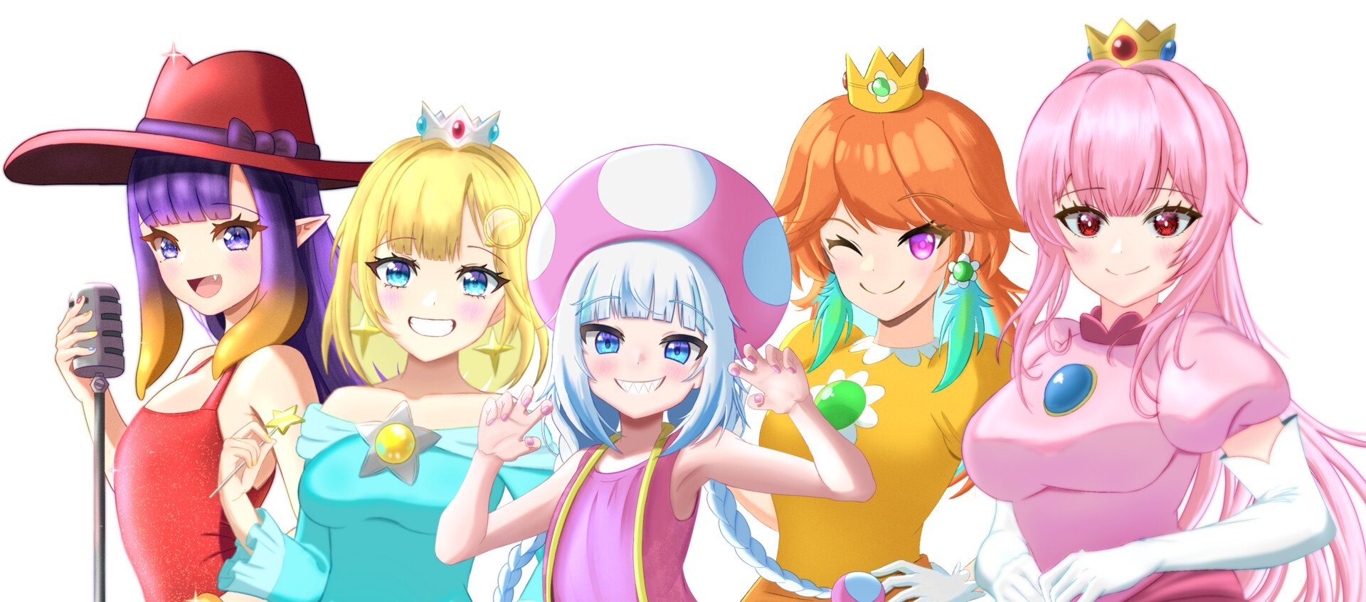 ArtStation - Complete Hololive Myth Mario Set