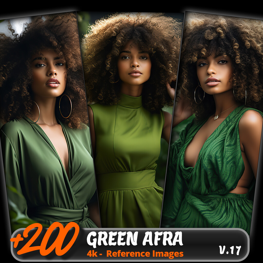 ArtStation - GREEN AFRA VOL.17/ 4K/ Reference Image