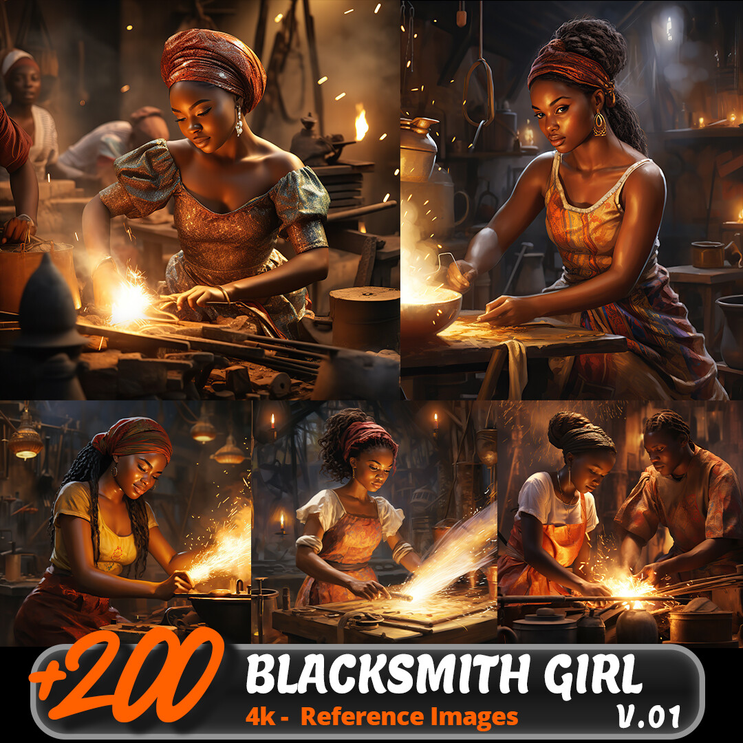 Princesa sofia - BLACKSMITH GIRL VOL. 01/ 4K/ Reference Image