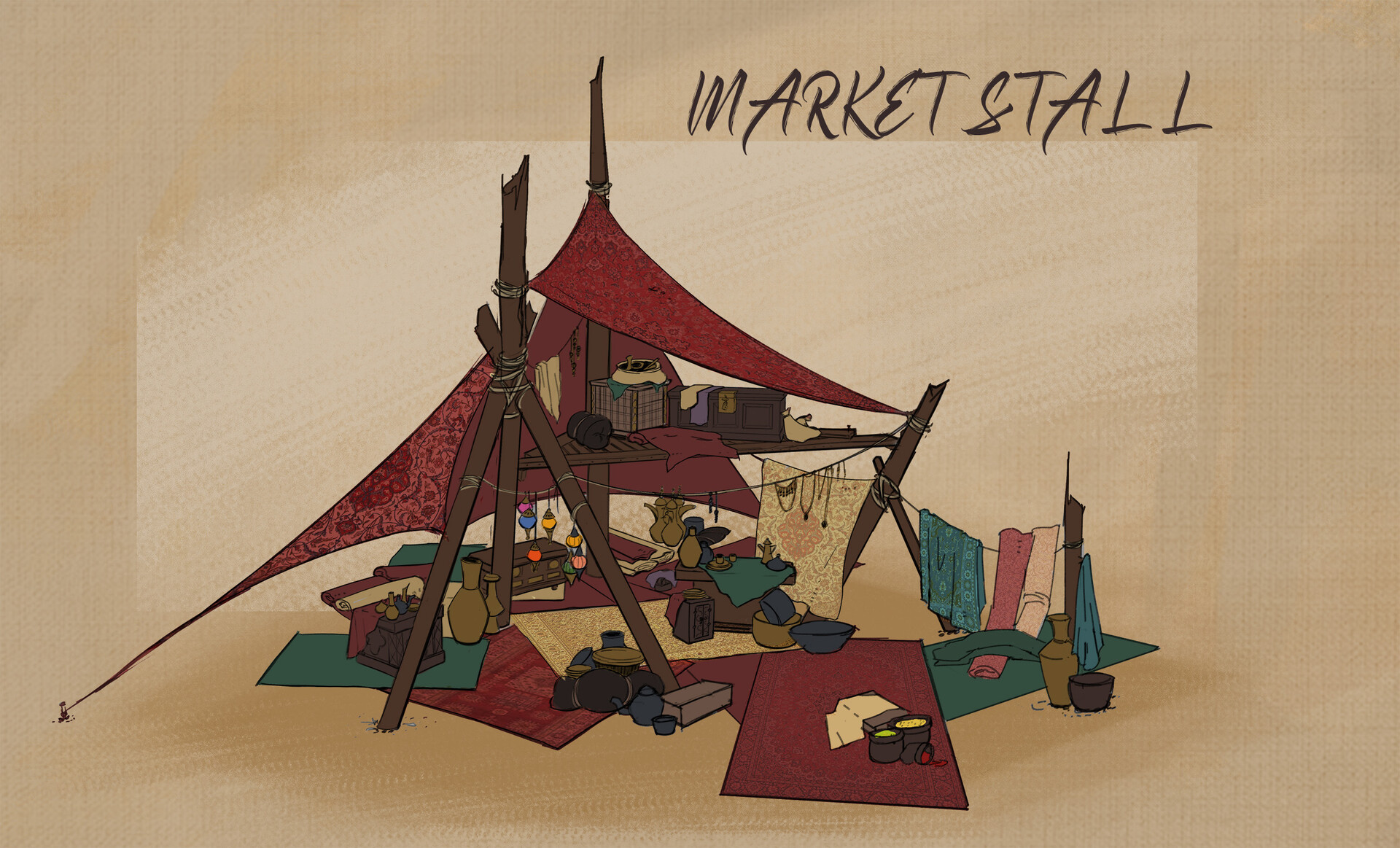 ArtStation - Desert Town Merchant