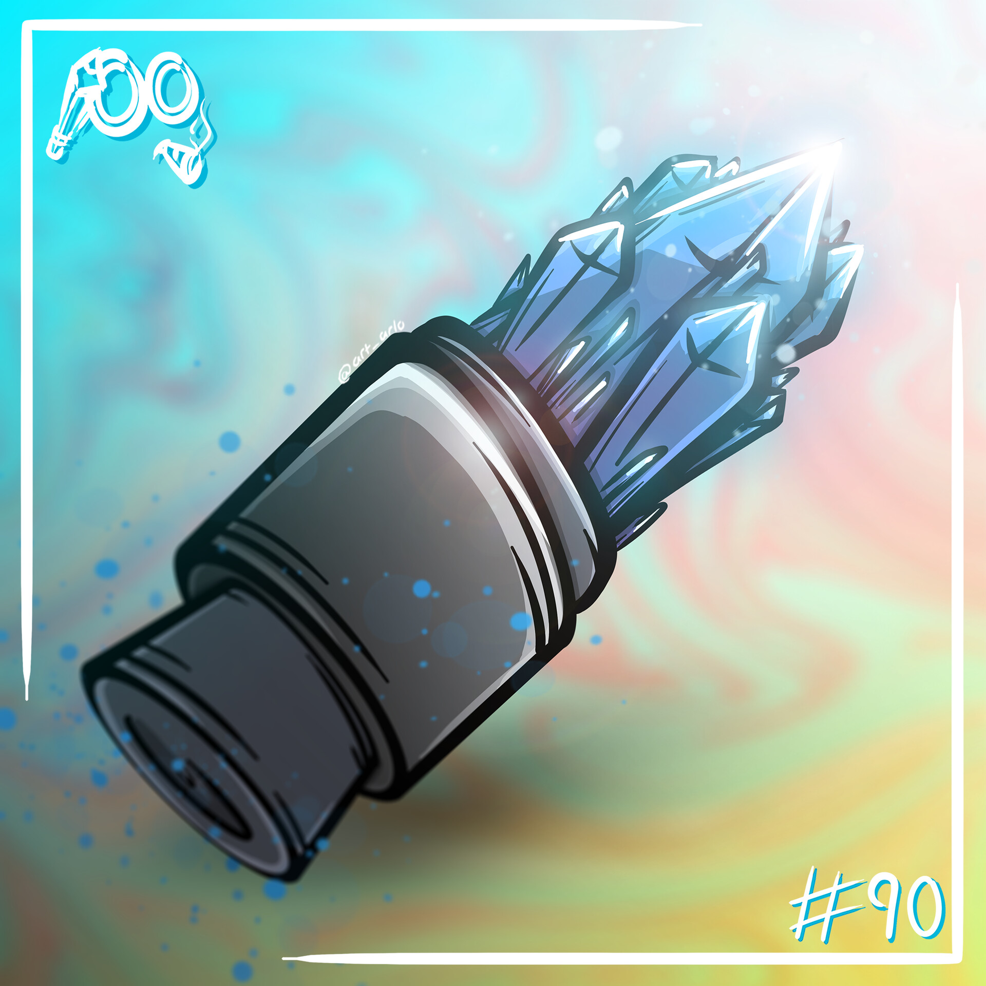 ArtStation - Daily Doodle #90 - "Crystal Bullet"