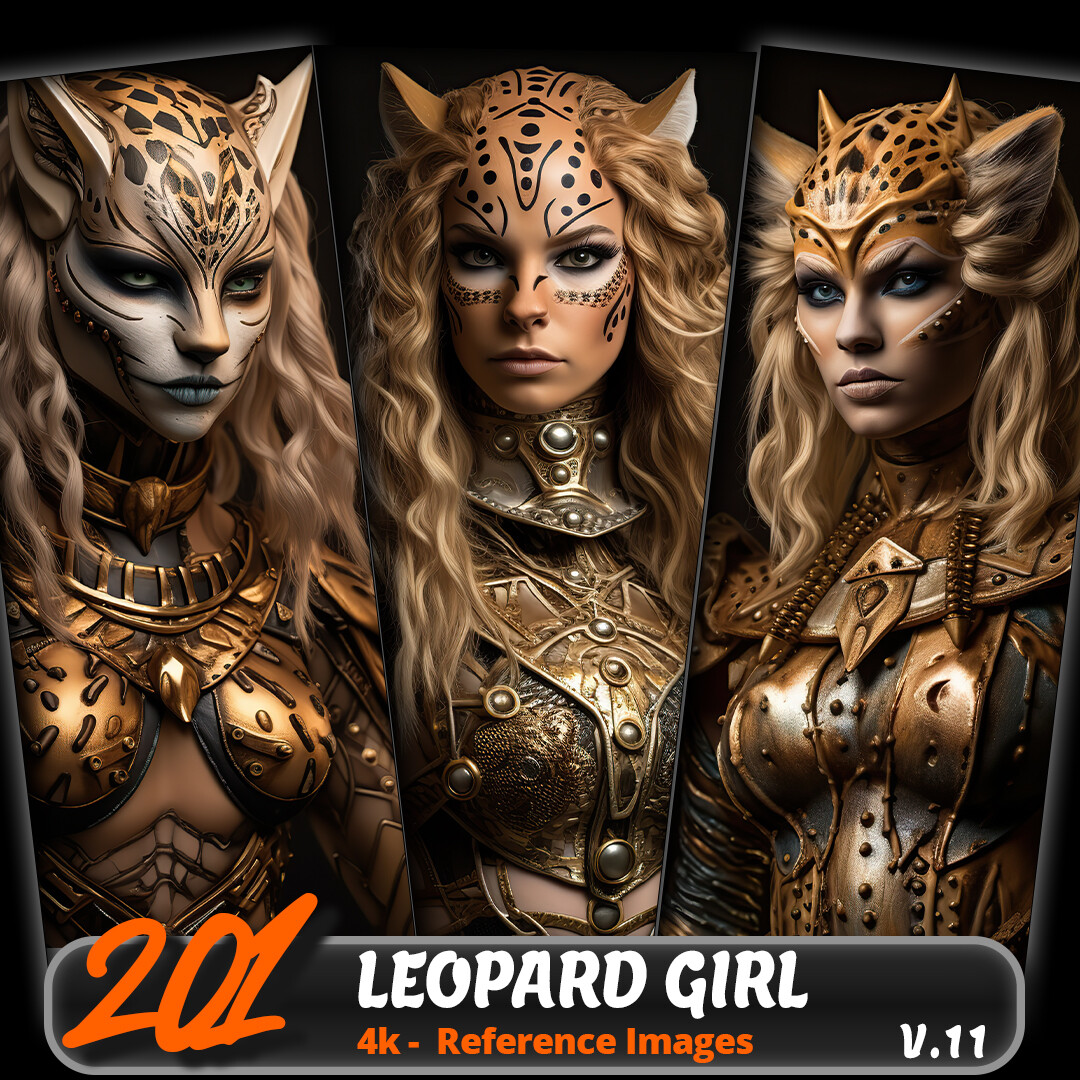 ArtStation - LEOPARD GIRL VOL.11/ 4K/ Reference Image