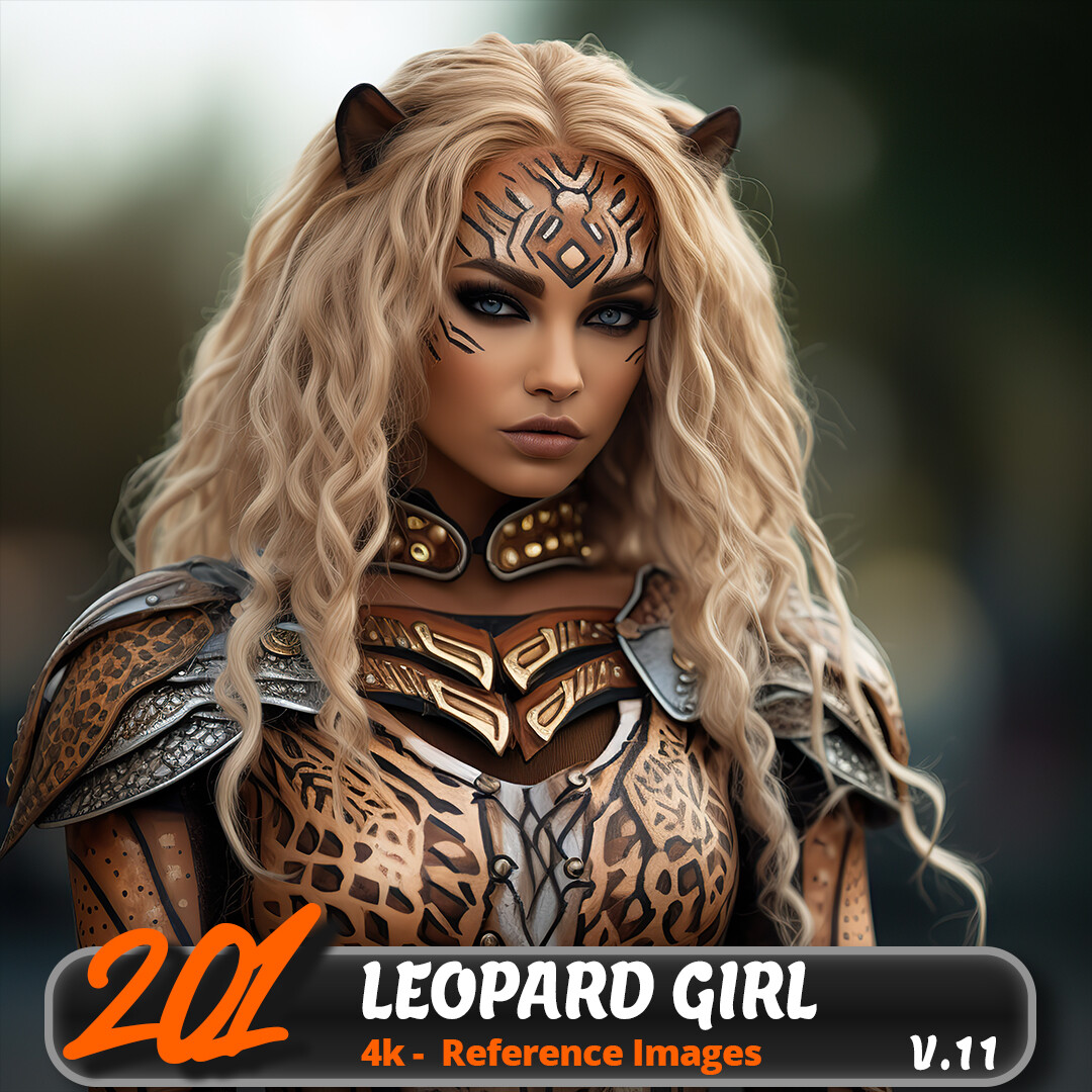 ArtStation - LEOPARD GIRL VOL.11/ 4K/ Reference Image