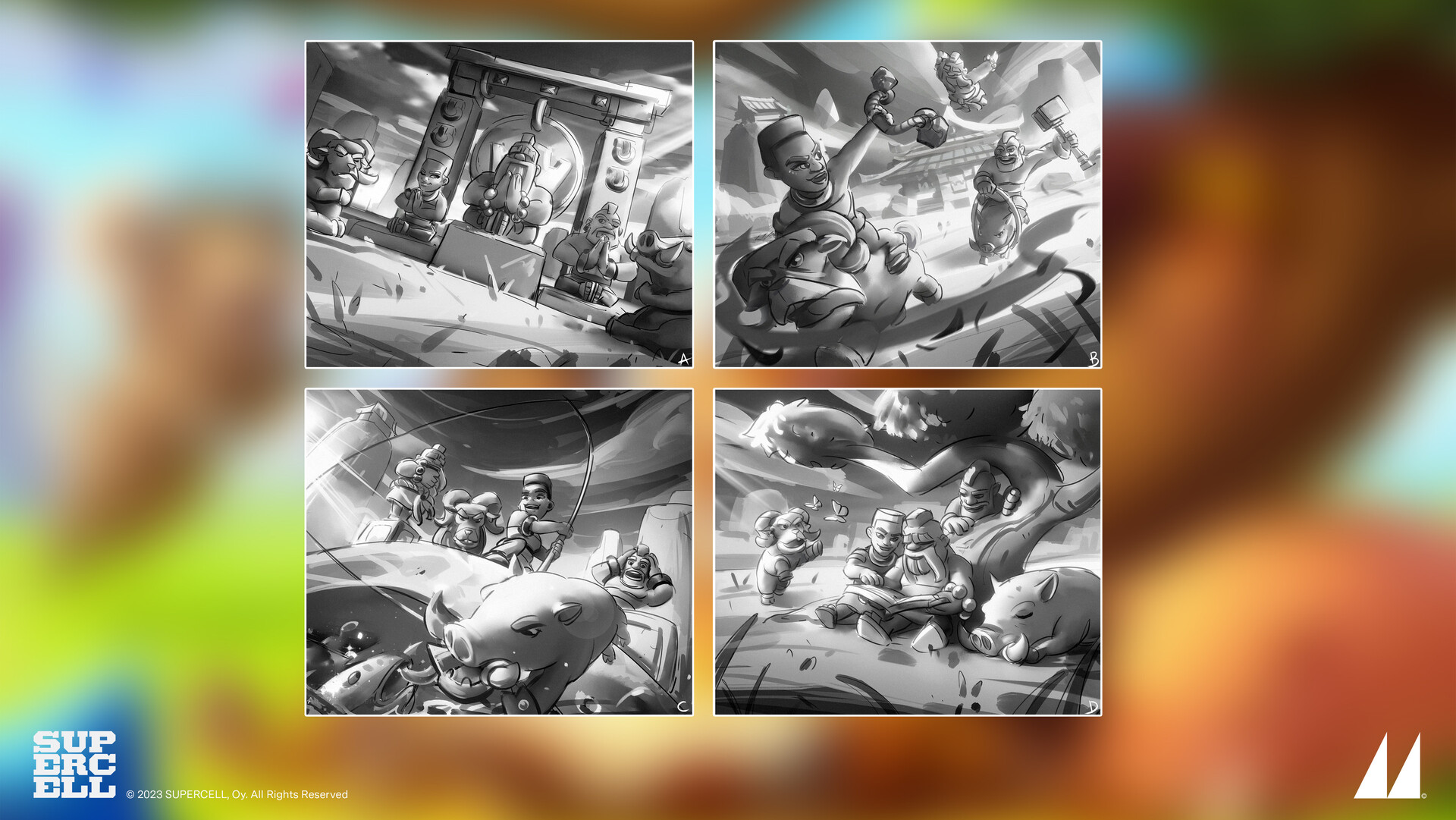 吉宅 明智 - Clash Royale Key Art | Hog Mountain