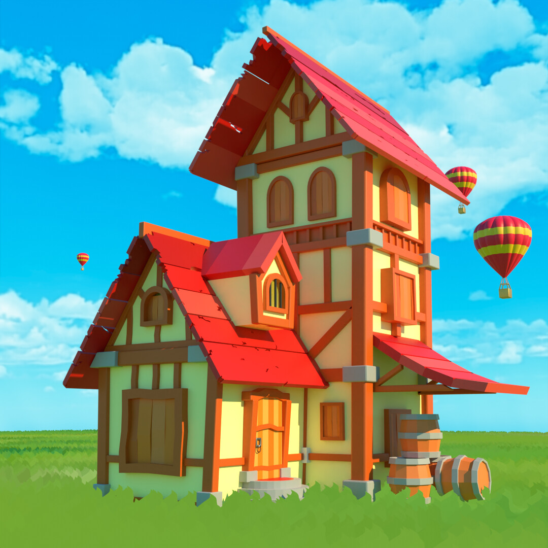 ArtStation - Stylized house