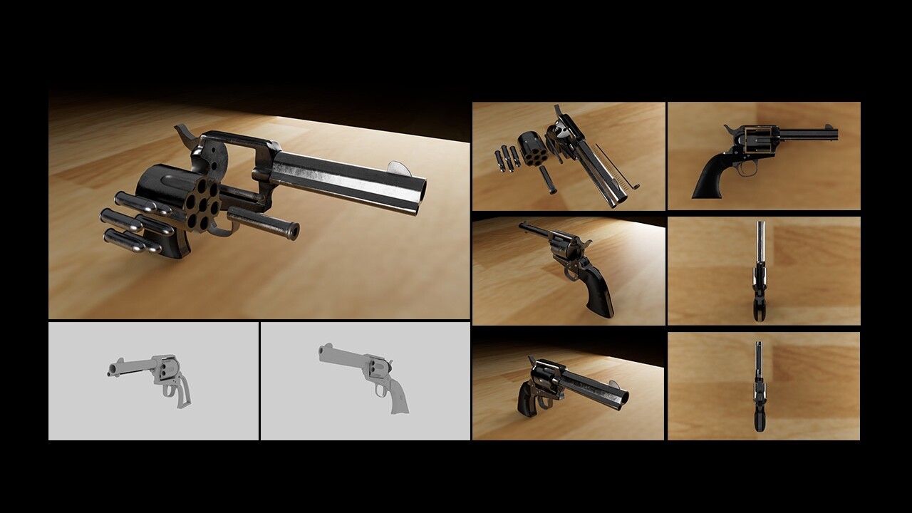 ArtStation - Revolver gun