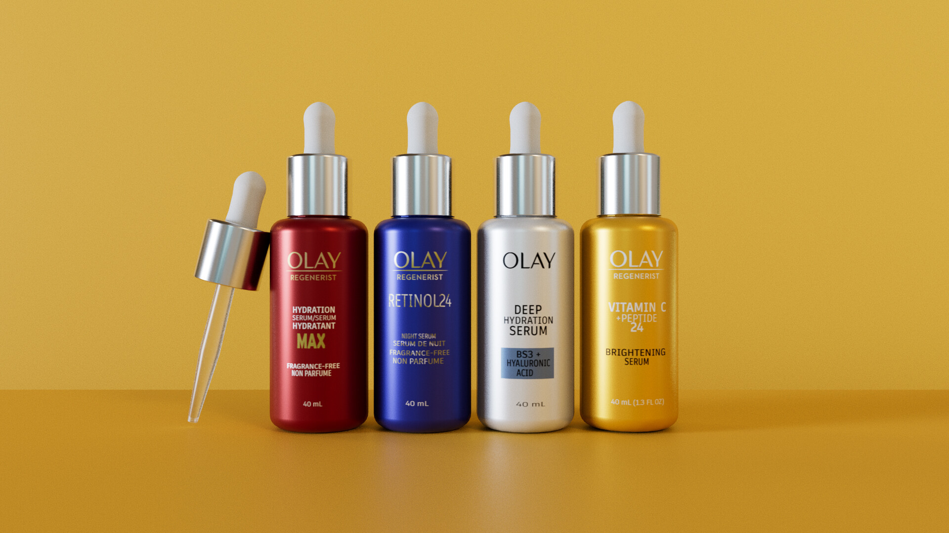 ArtStation - OLAY SERUM 3D MODEL