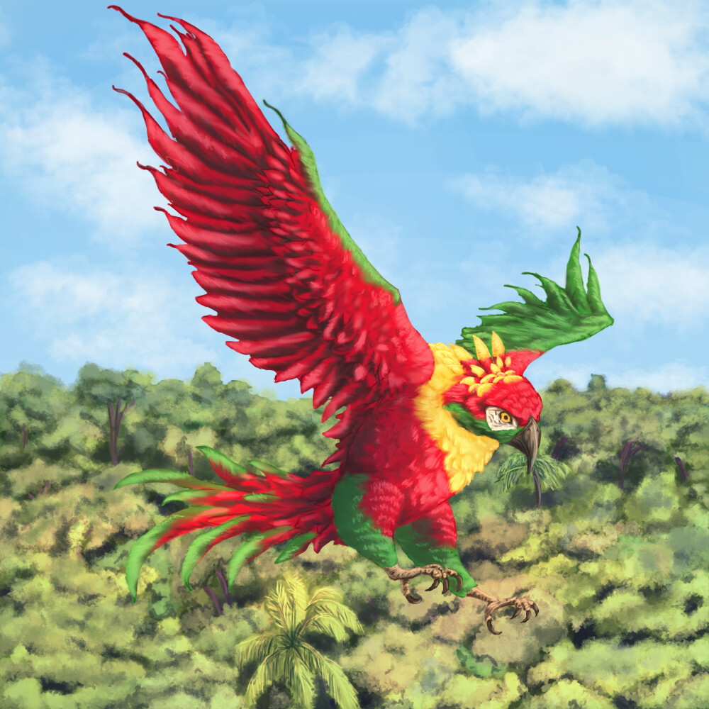 ArtStation - Eagle-macaw hybrid comission