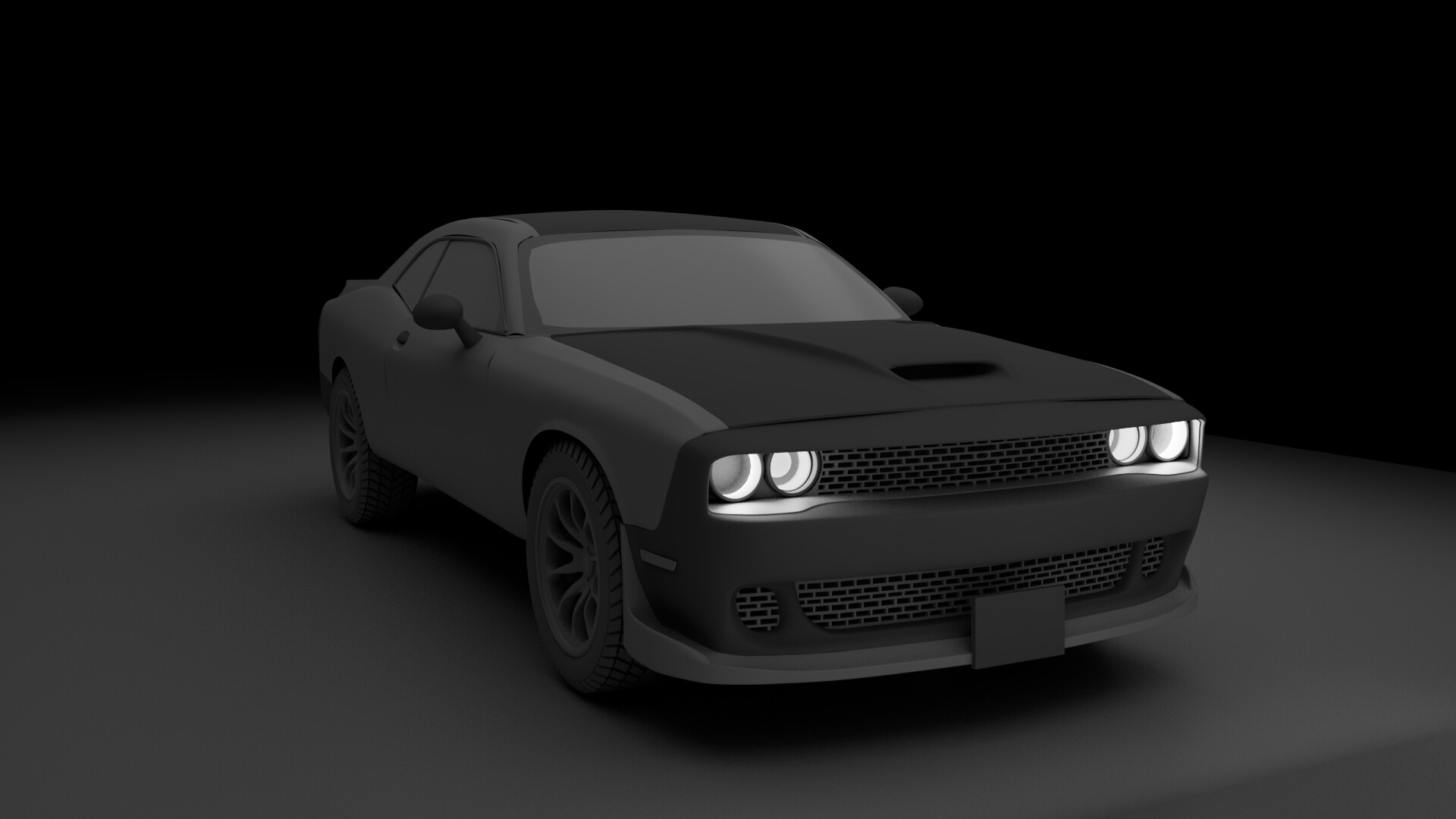 ArtStation - Dodge_challenger_SRT_Car_Model