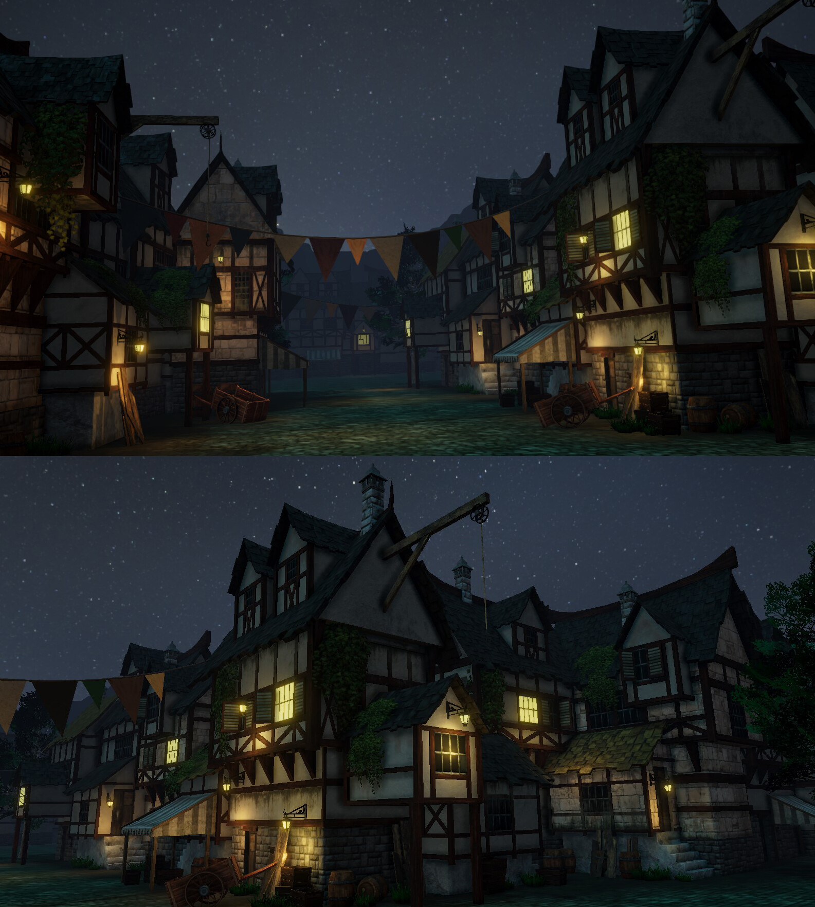 ArtStation - Village_Night