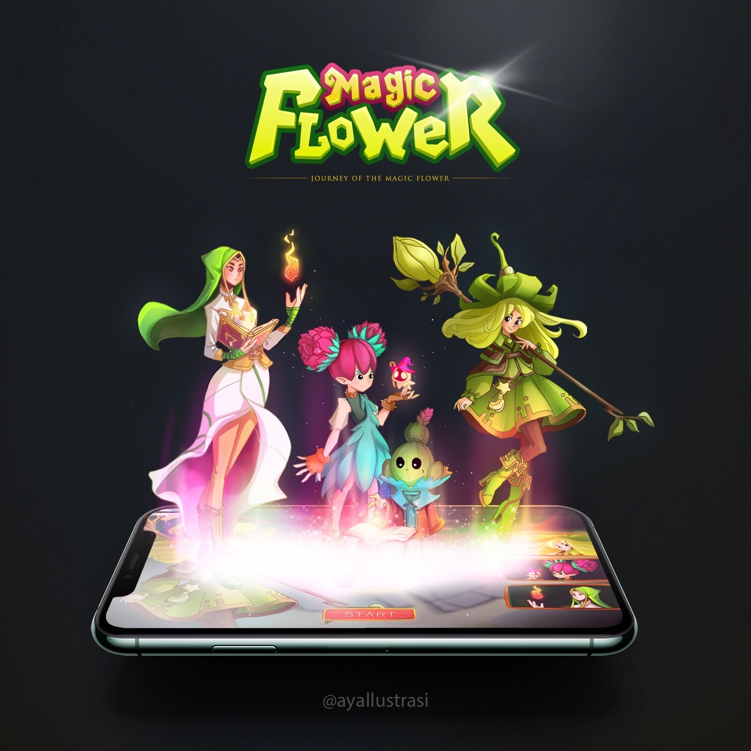 ArtStation - Magic flower