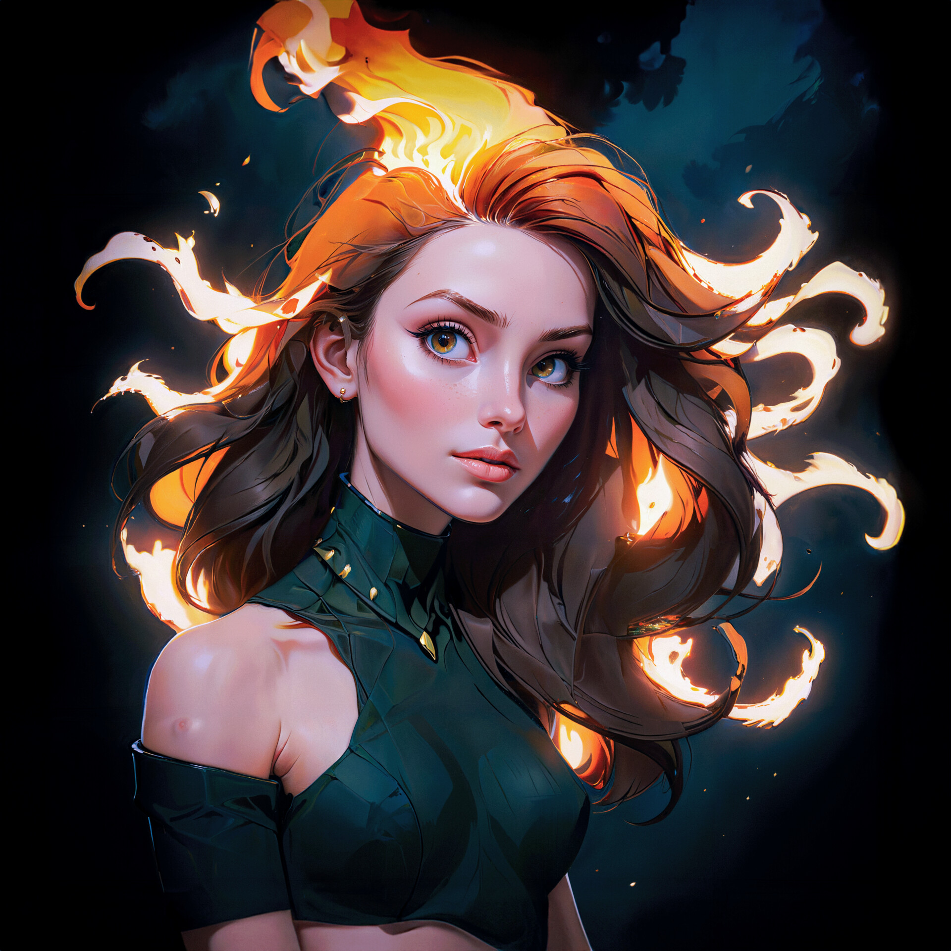 ArtStation - Portrait // Flame
