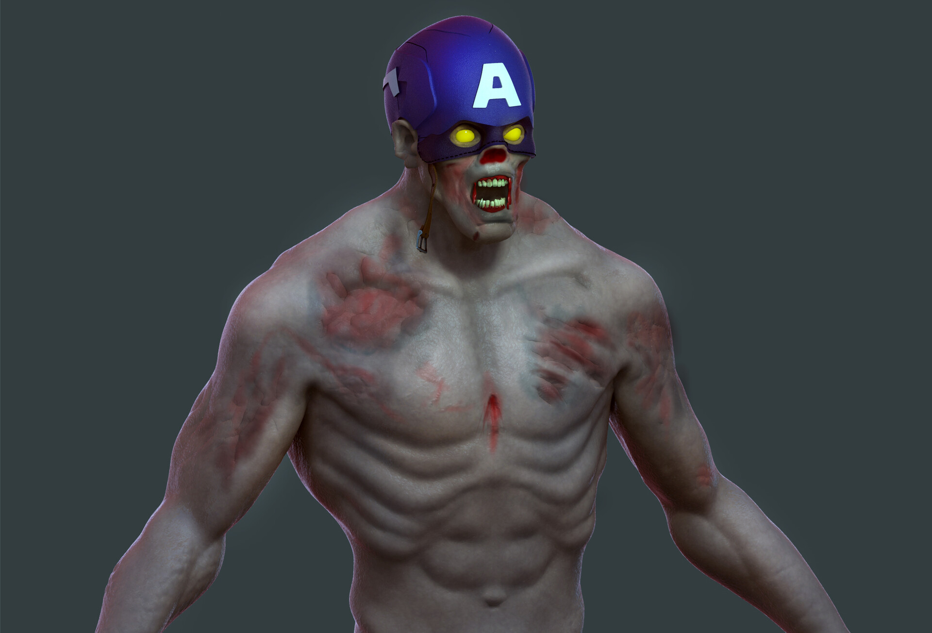 ArtStation - Zombie Captain America -What if? - work in progress