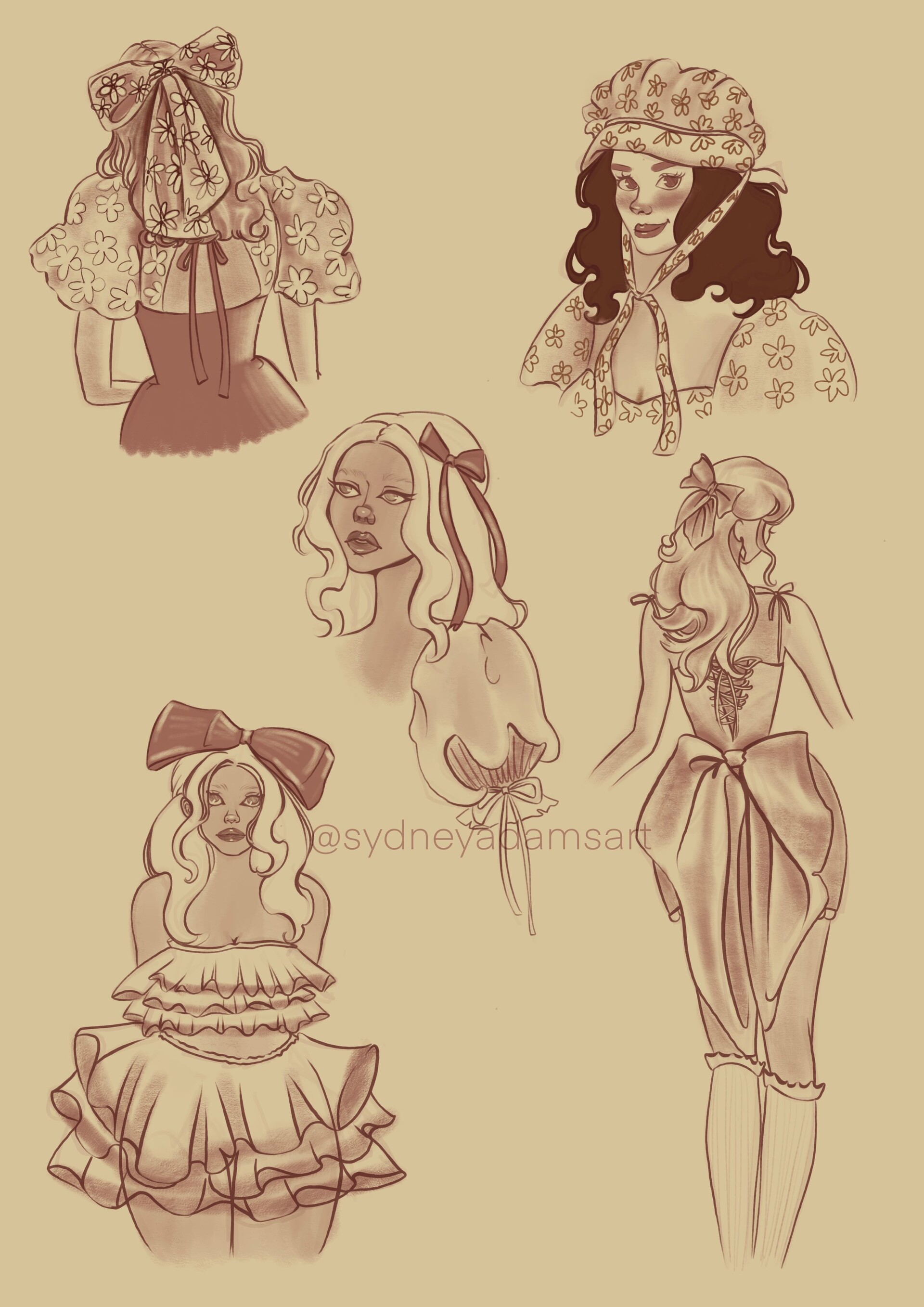 ArtStation - Coquette x Cottagecore