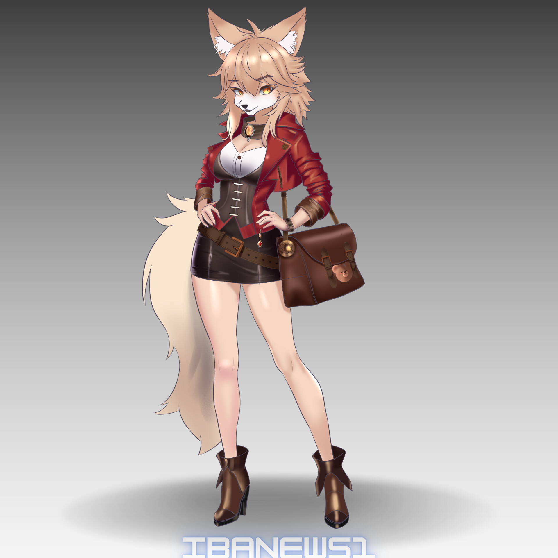 ArtStation - Steampunk fox adopt (sold)