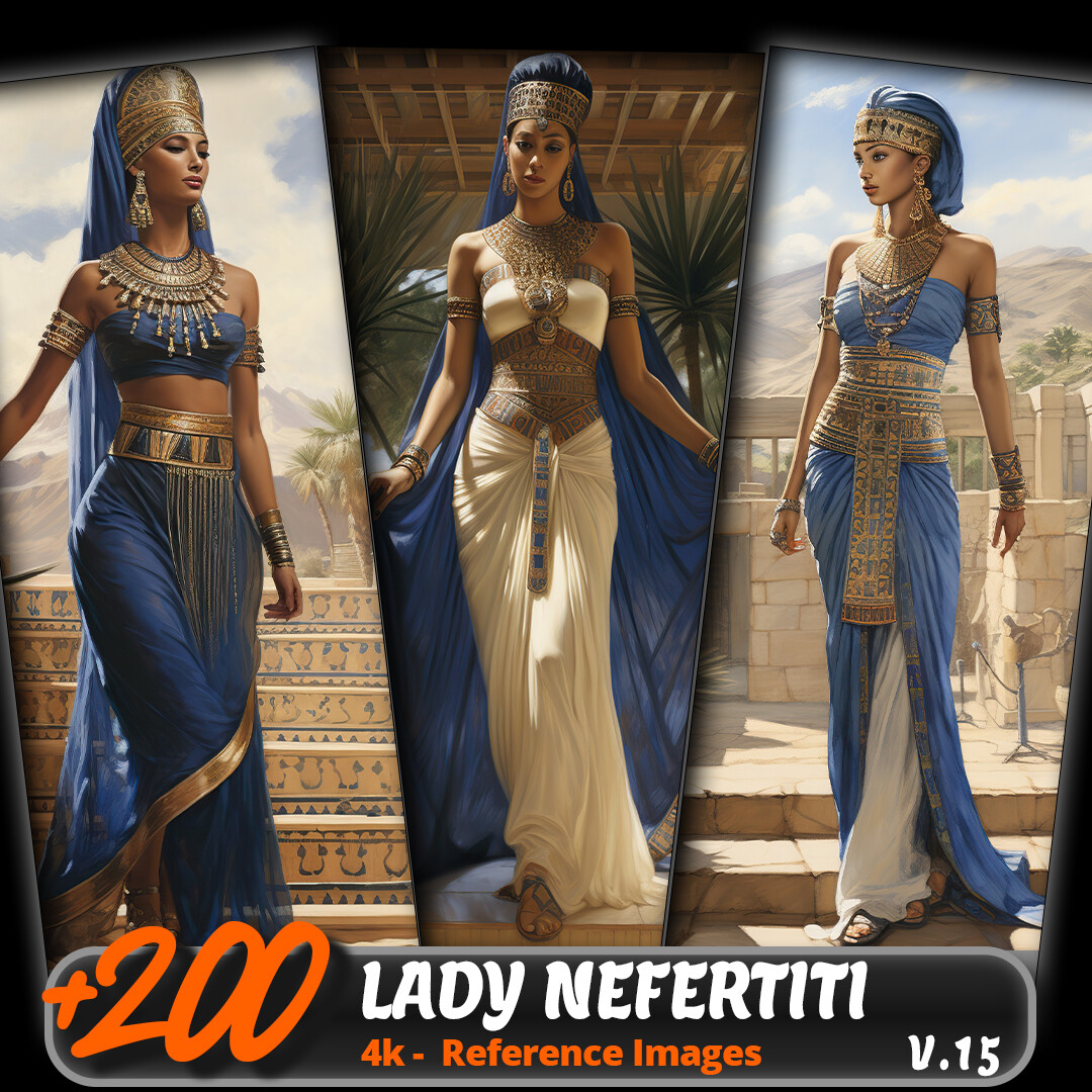 ArtStation - LADY NEFERTITI VOL. 15/ 4K/ Reference Image