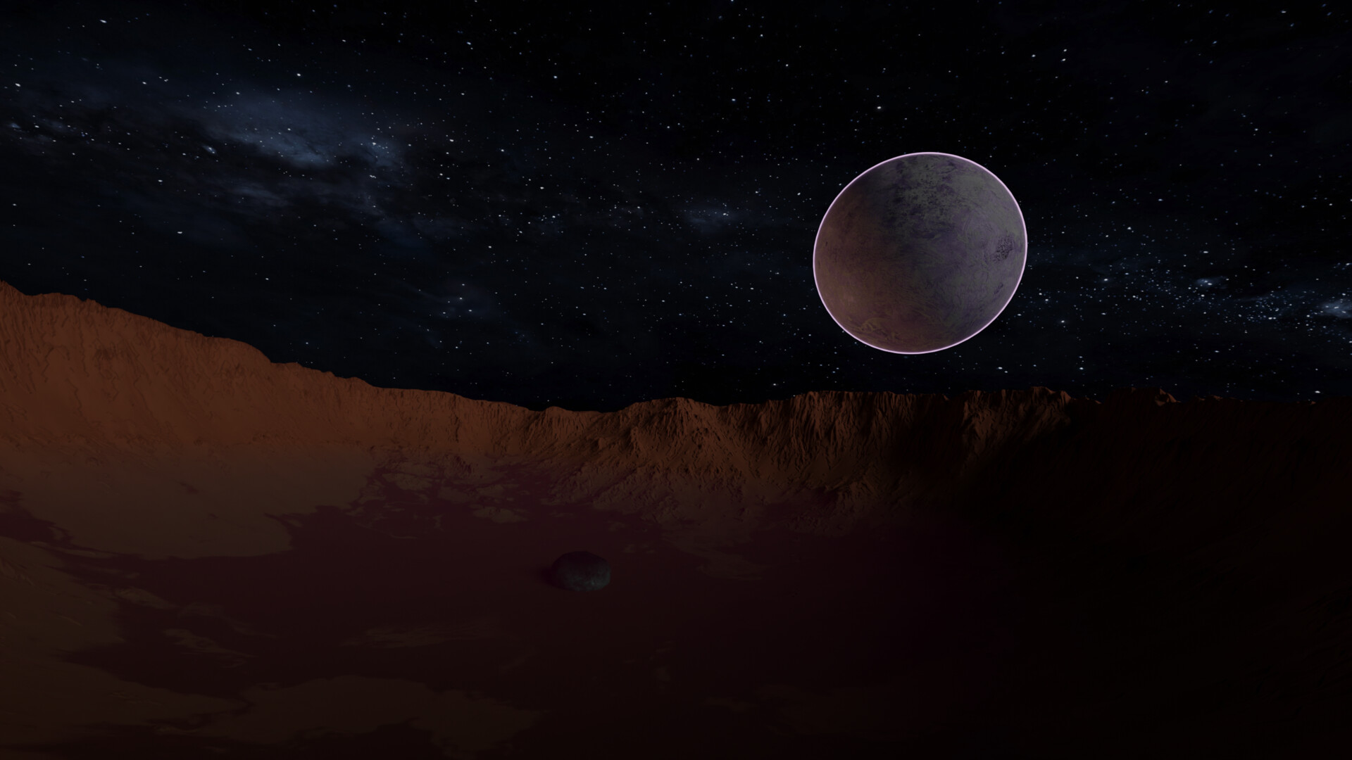 ArtStation - Planet crater