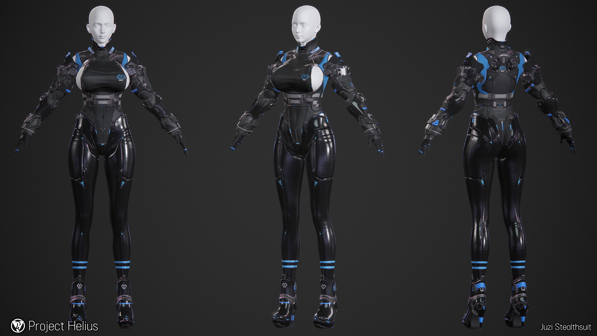 Bspined - Project Helius BodySuit work