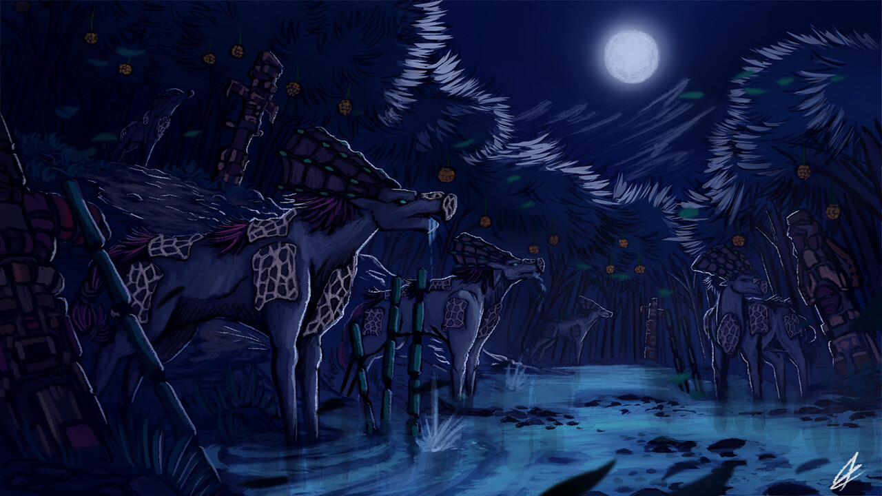 ArtStation - The Moon scene
