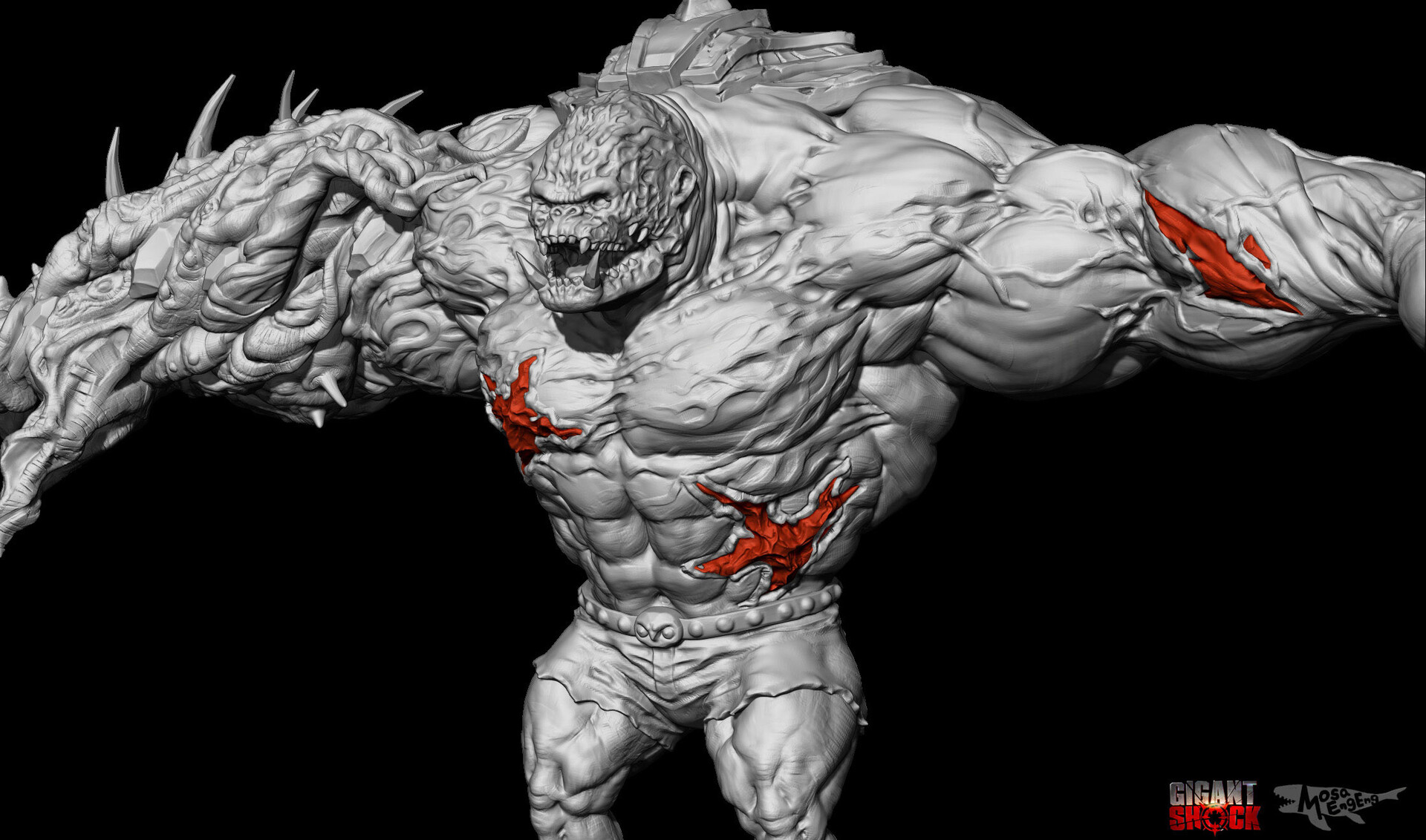 ArtStation - monster 03 _ gigant shock