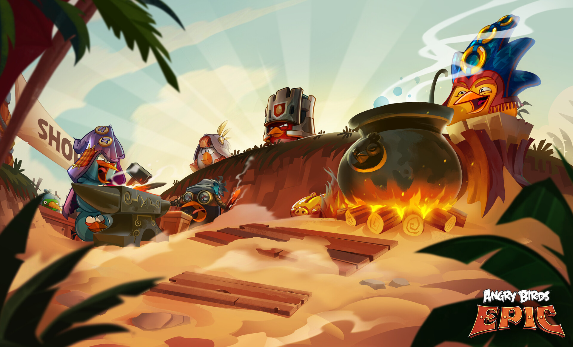 angry bird epic background