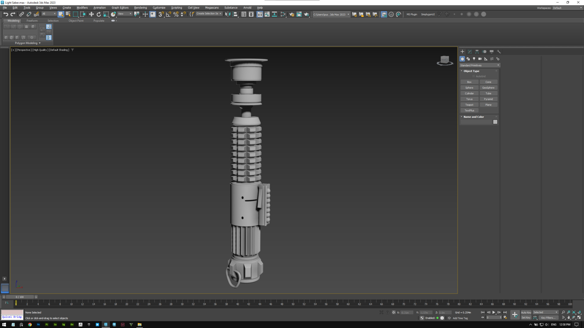 3ds max lightsaber