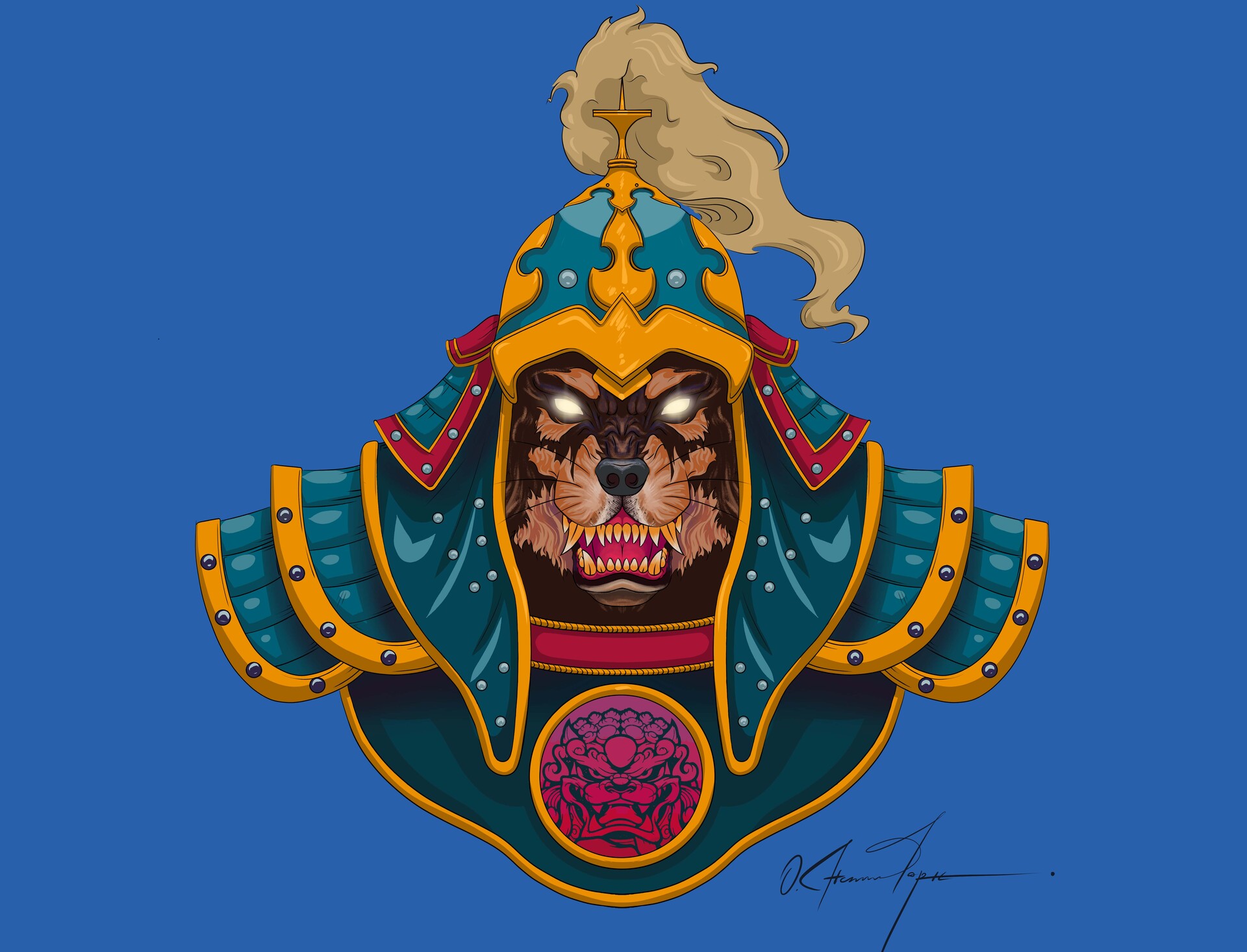 ArtStation - mongolian hero